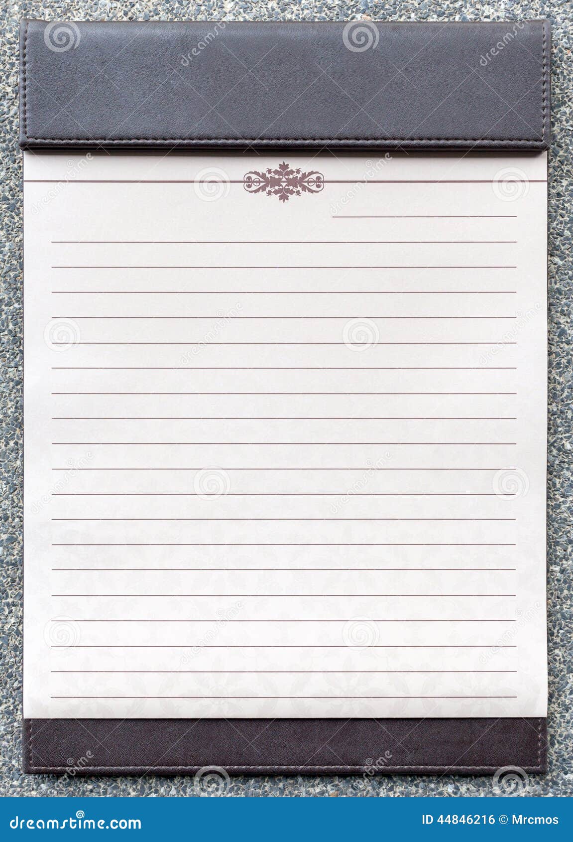 Blank Notepad on the Brown Clipboard. Stock Photo - Image of memo ...