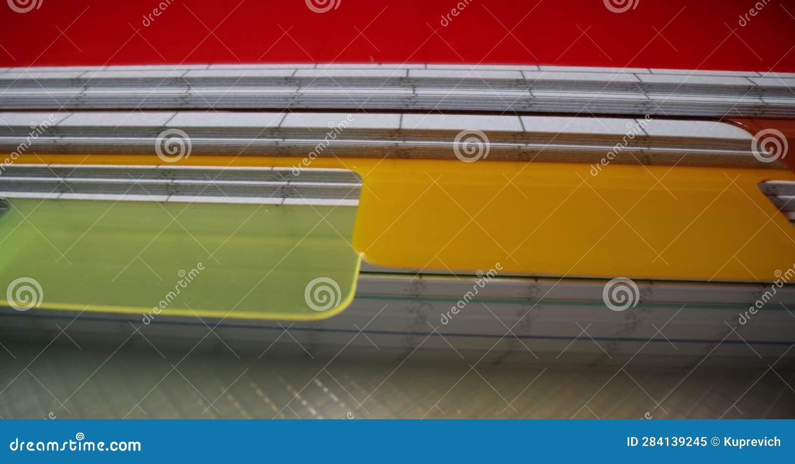 Blank Notepad with Colored Sections on Table in Side View Stock Video ...