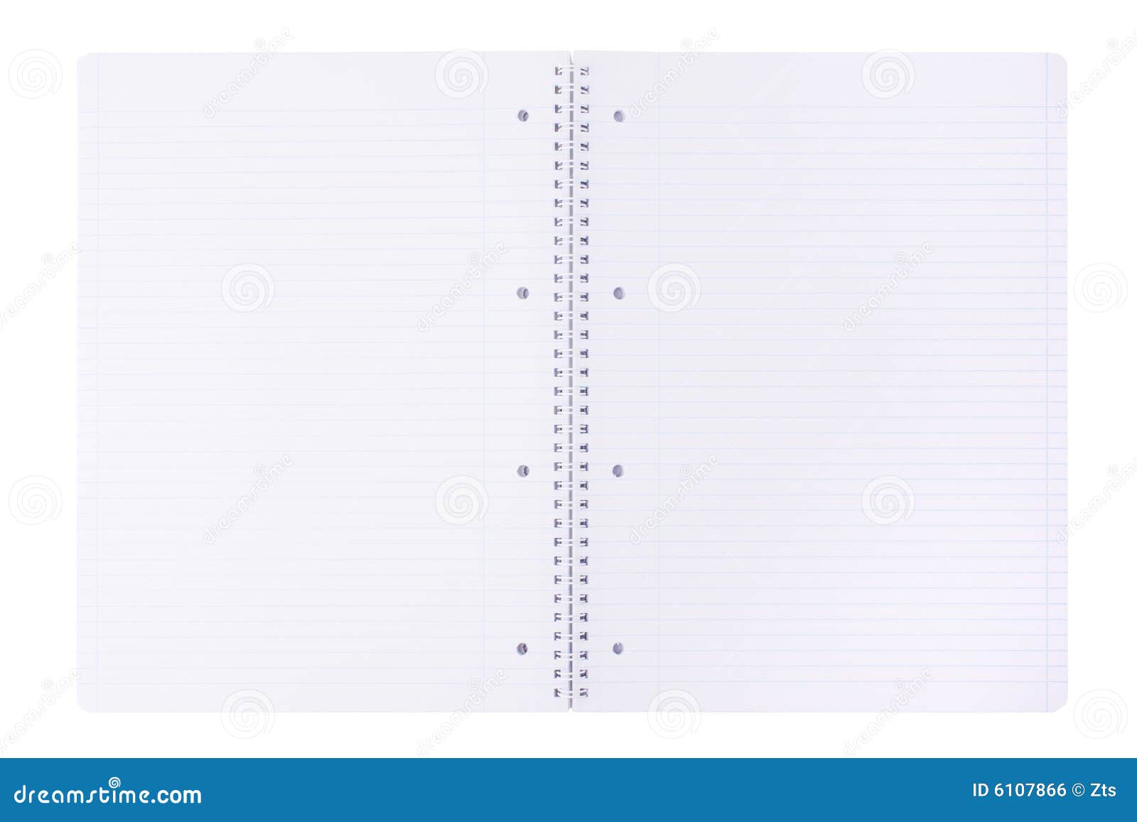 Blank Notepad Isolated on a White Stock Photo - Image of background ...
