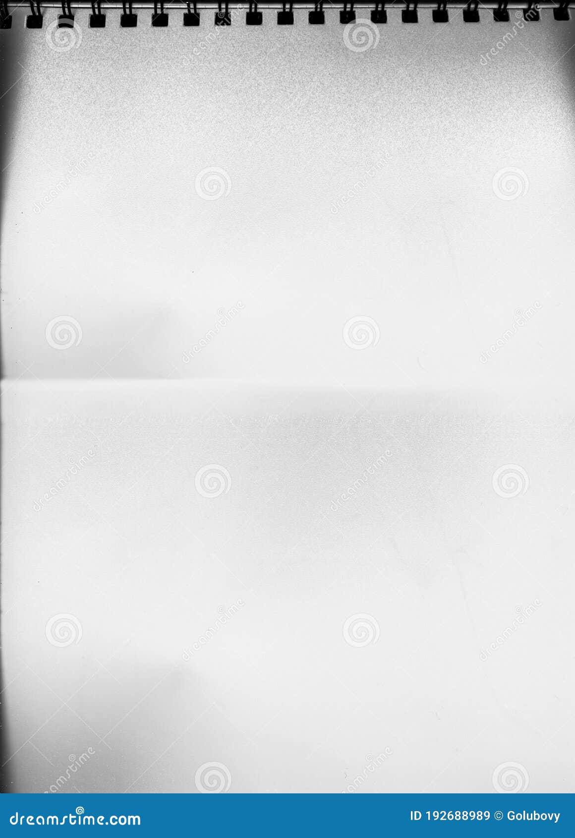 Blank Notepad Page Open Sketchbook White Paper Stock Image - Image of ...