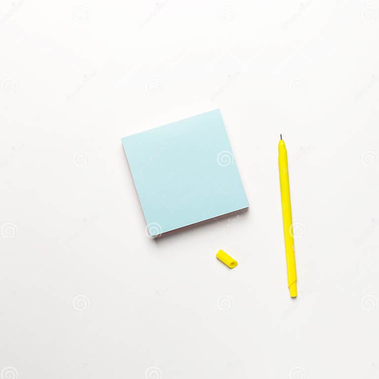 Blank Notepad with Pen on with Background Stock Photo - Image of blank ...