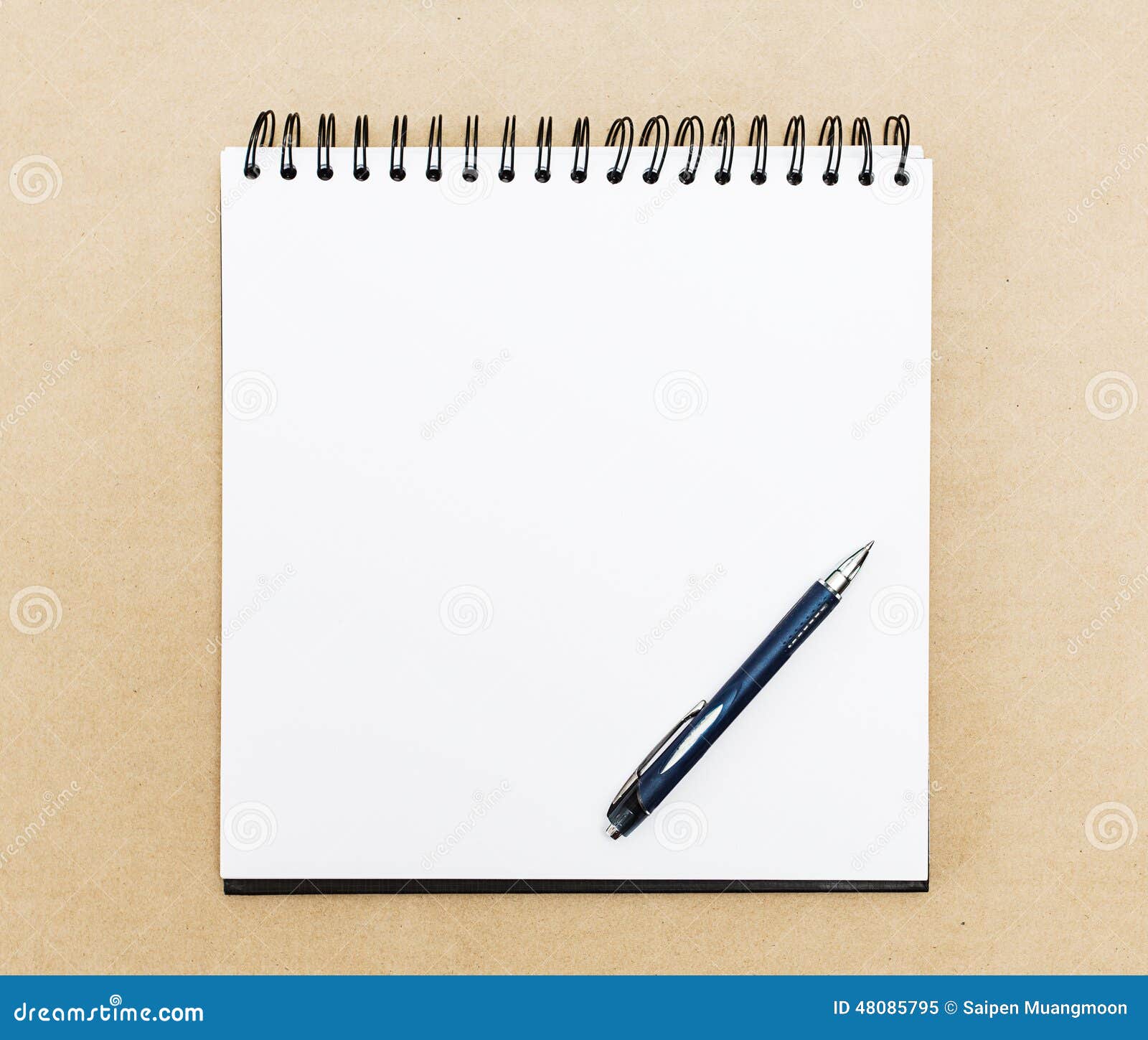 Blank notepad stock image. Image of write, education - 48085795