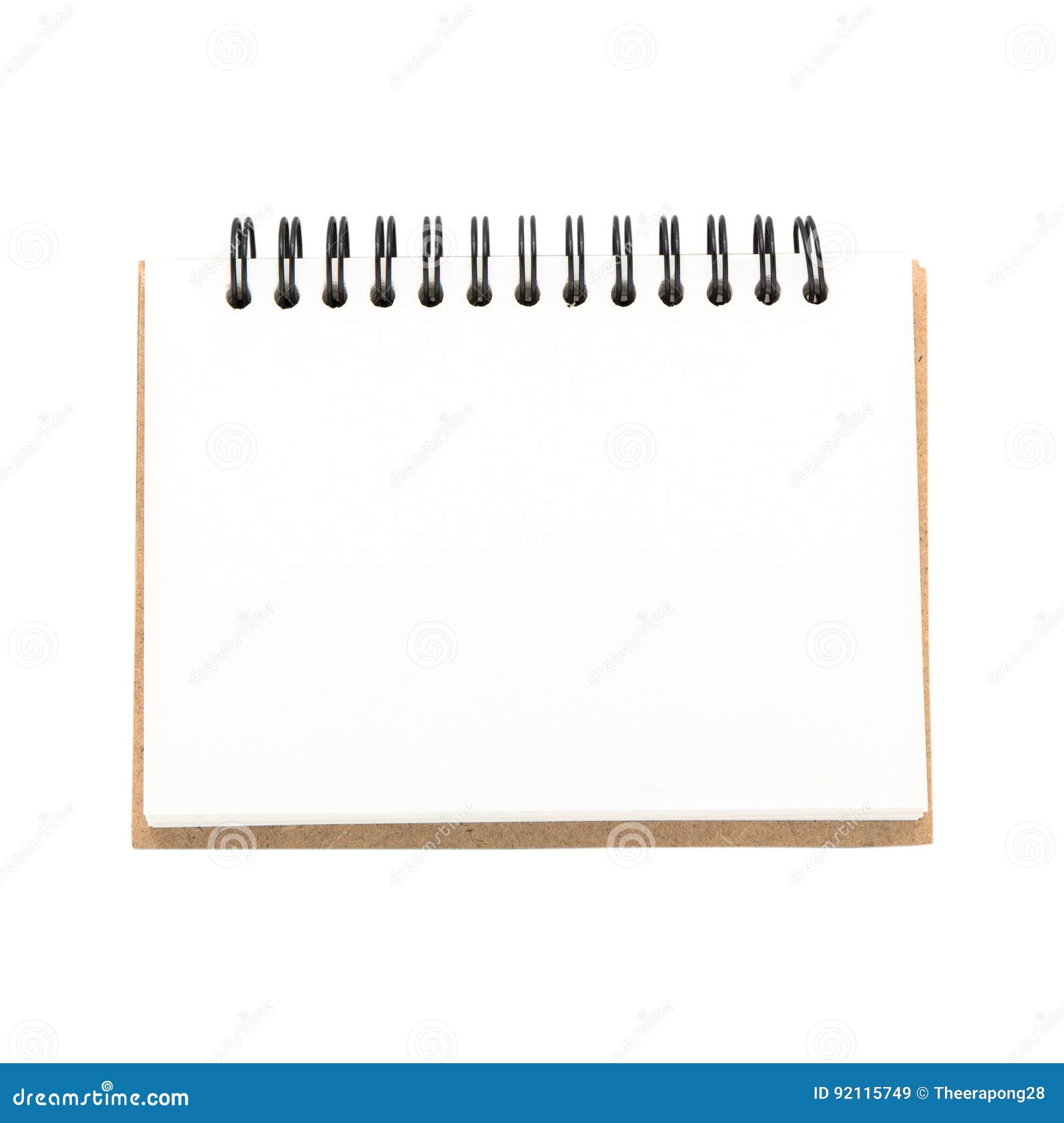 Blank Notepad Vintage Style on Withe Background Stock Image - Image of ...