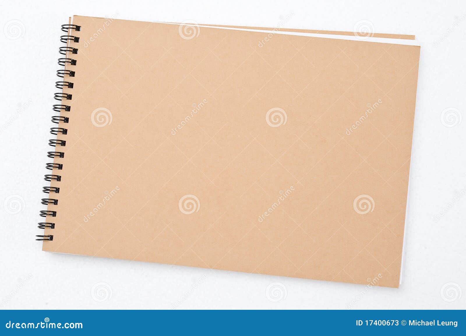 Blank Notepad On White Background Stock Image - Image of ring, message ...
