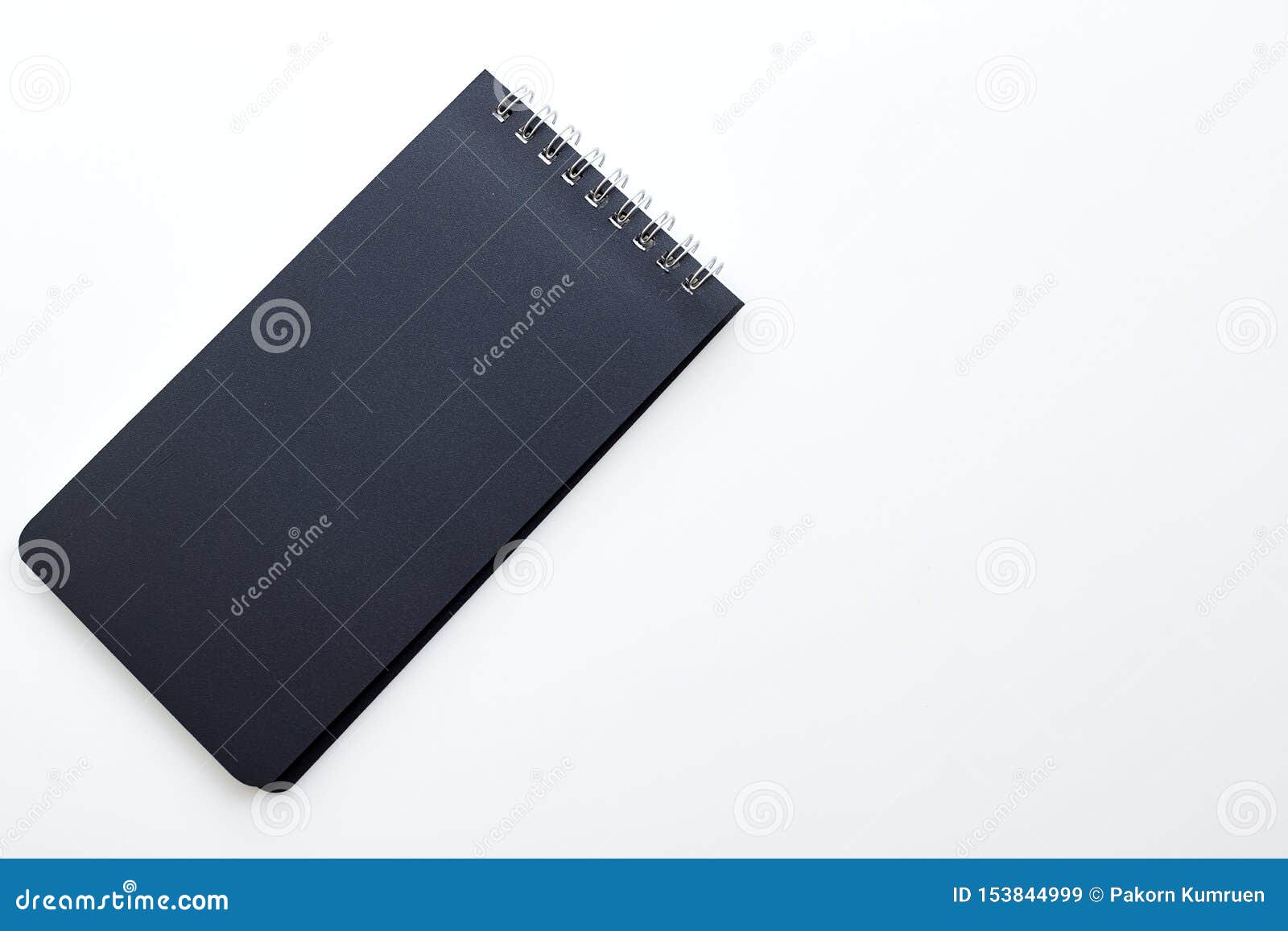 Blank Notepad on White Background Stock Image - Image of mockup, desk ...