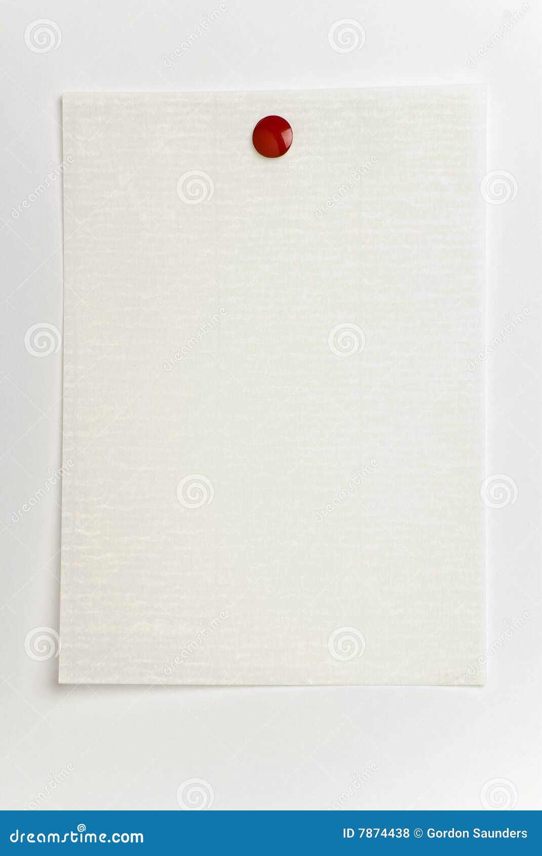 Blank notepaper on white. stock photo. Image of crumpled - 7874438