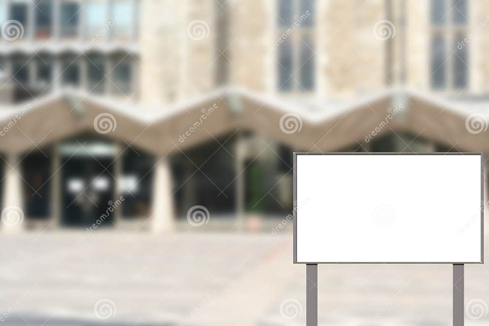 Blank Notice / Advertising Board Stock Photo - Image of copy, copyspace ...