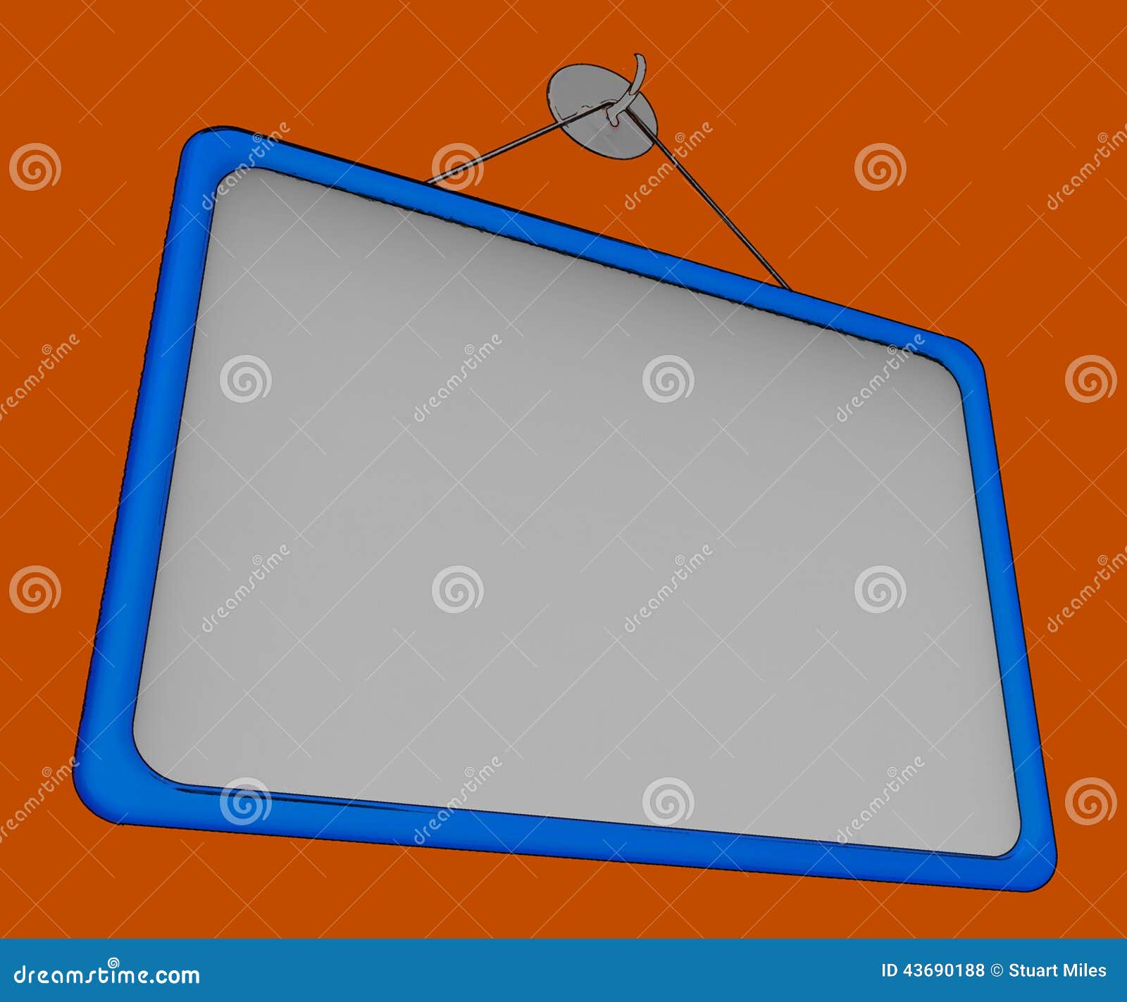 Blank Noticeboard Copy Space Shows Display Space Stock Illustration ...