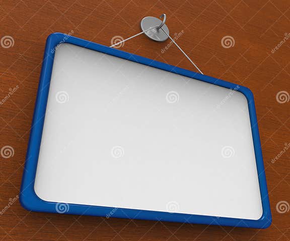 Blank Noticeboard Copyspace Shows Display Space Stock Illustration ...