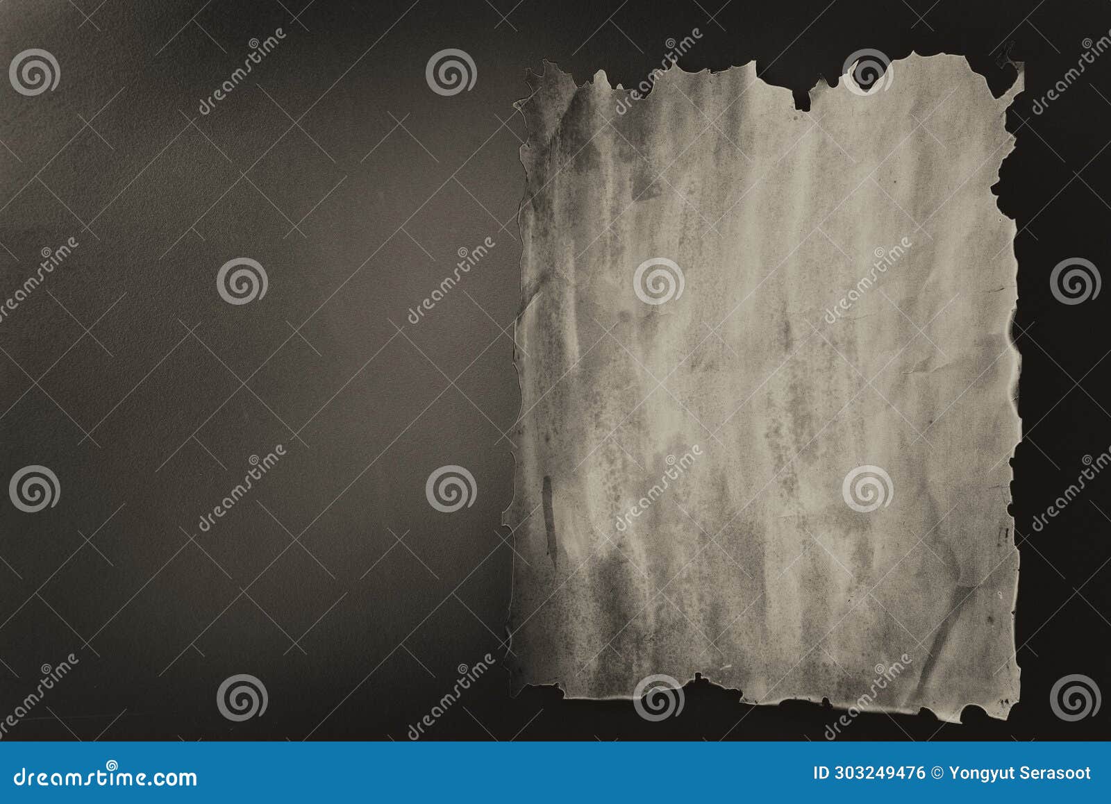 Blank Old Paper Chipped and Torn Stock Photo - Image of aged, texture ...