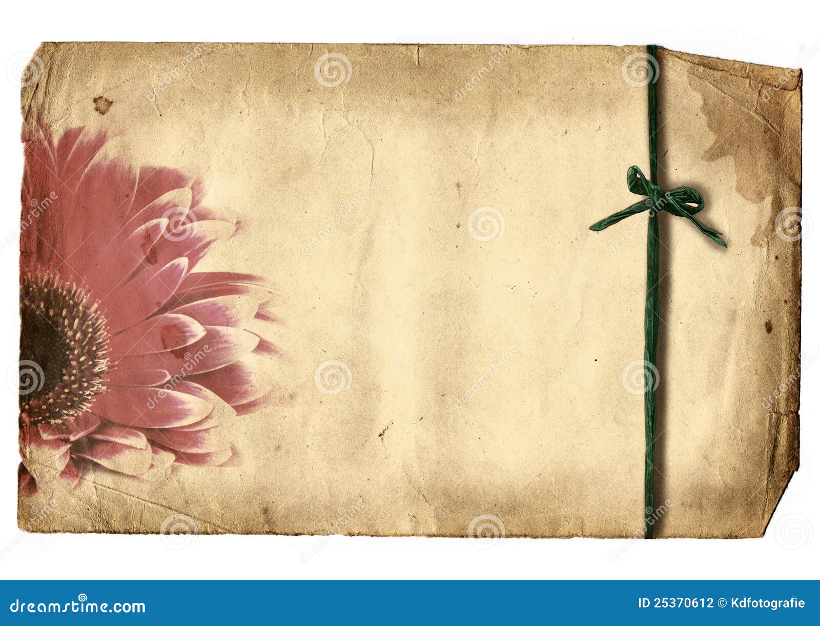 Blank Old Paper with Flower Stock Photo - Image of flowers, white: 25370612