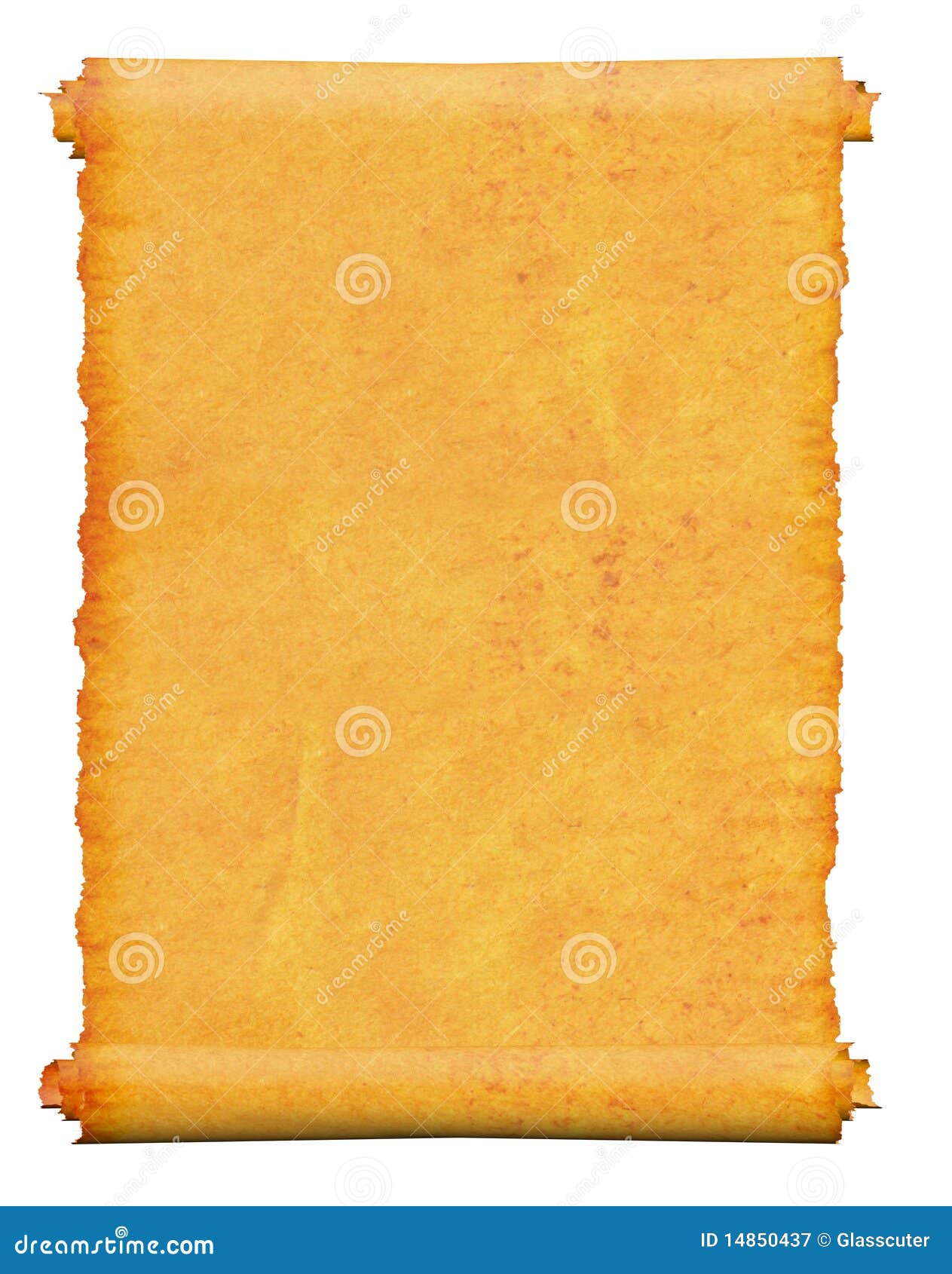 Blank. an Old Roll of Papyrus. Stock Image - Image of antique, list ...