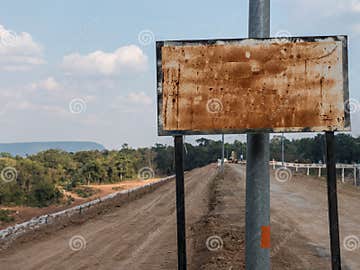 Blank old sign board stock photo. Image of blank, rust - 64427856