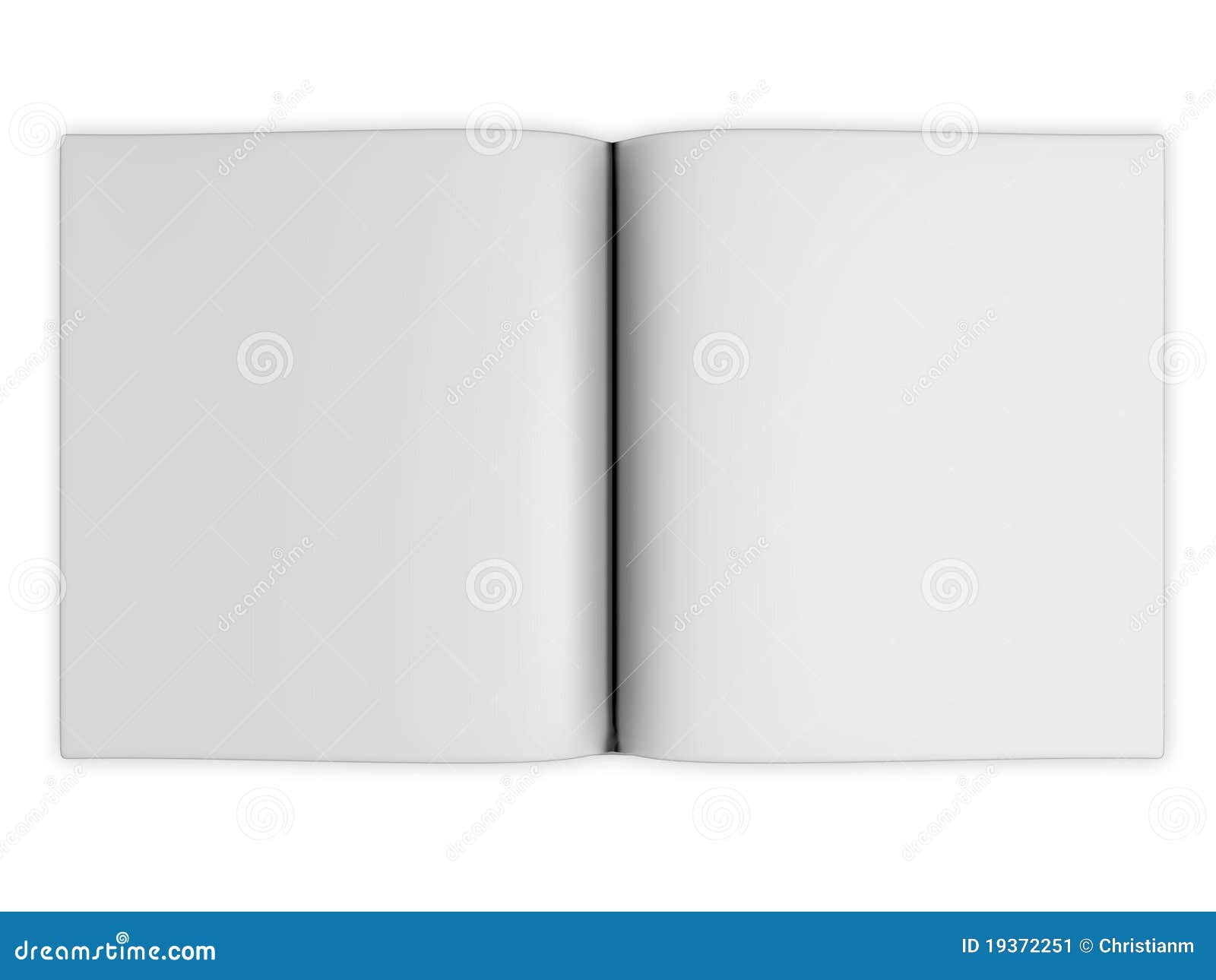 Book Blank Cover Mockup Template Face Pages Vector | CartoonDealer.com ...