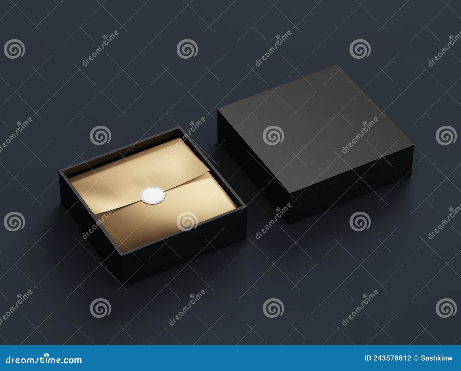 Blank Open Box Packaging Mockup , Template for Your Design - Branding ...