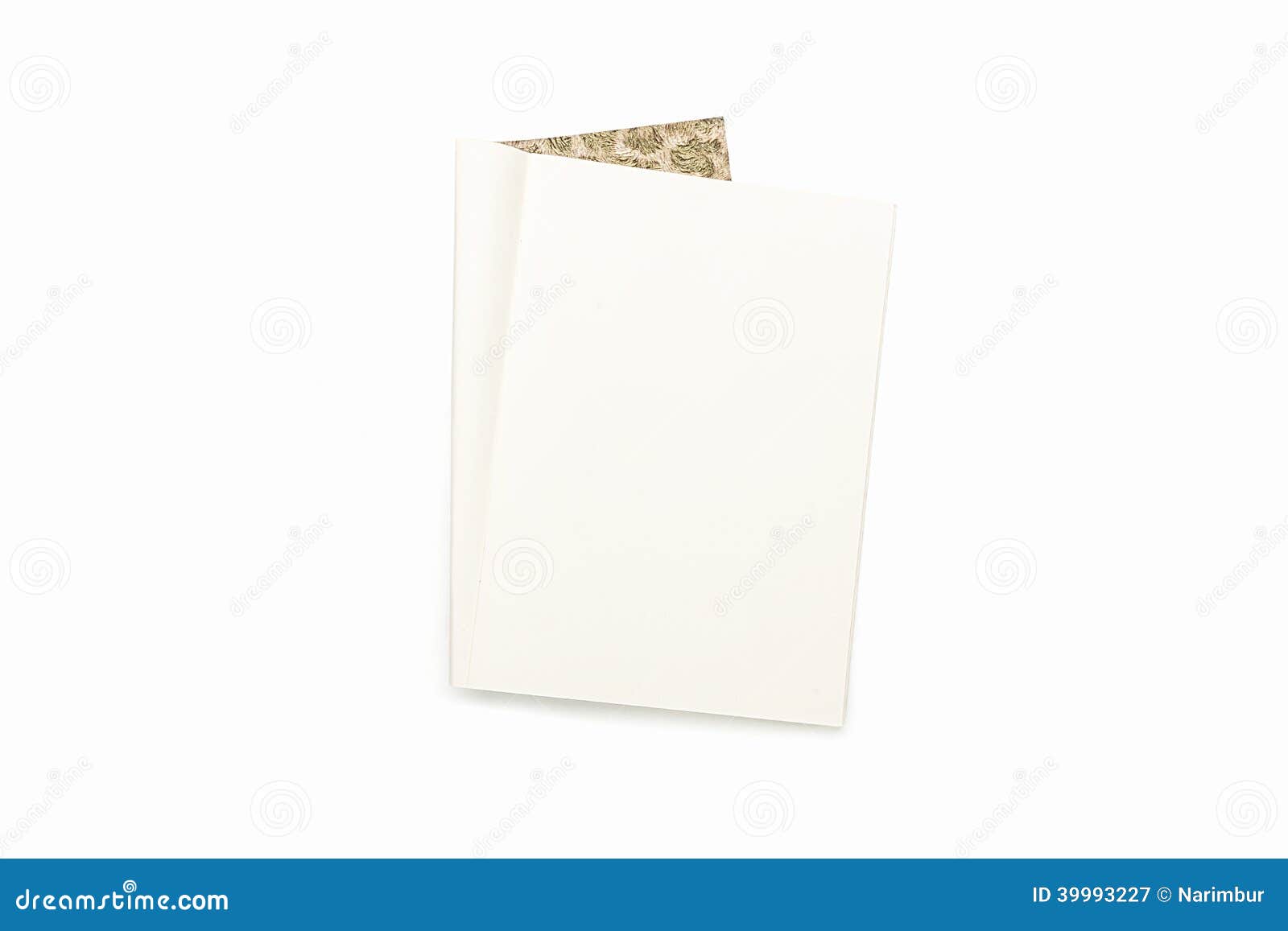 Blank Open Diary with Brown Pattern Cover Stock Image - Image of ...
