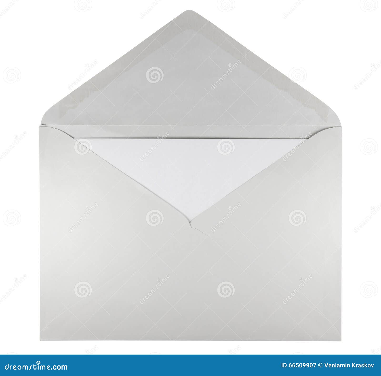 Blank Open Envelope - White Stock Image - Image of letter, background ...