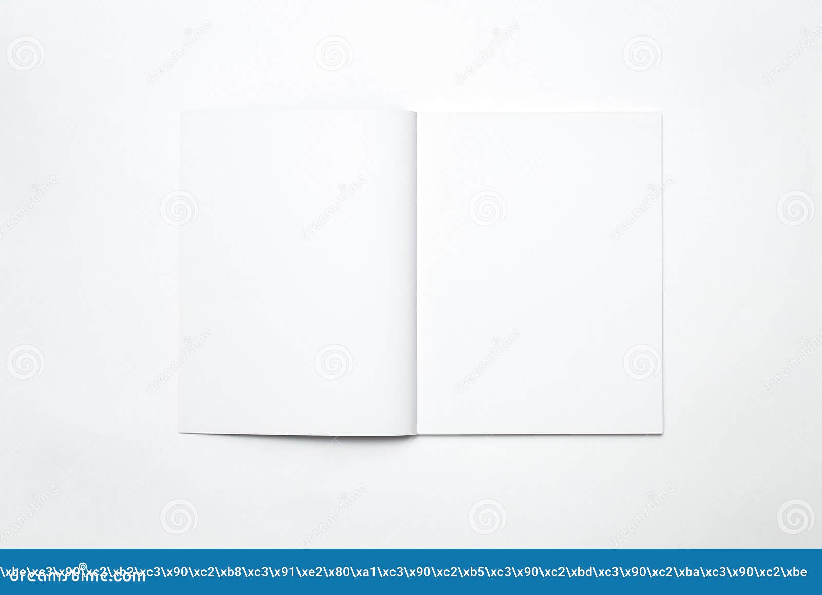 Blank open magazine stock image. Image of presentation - 75966733