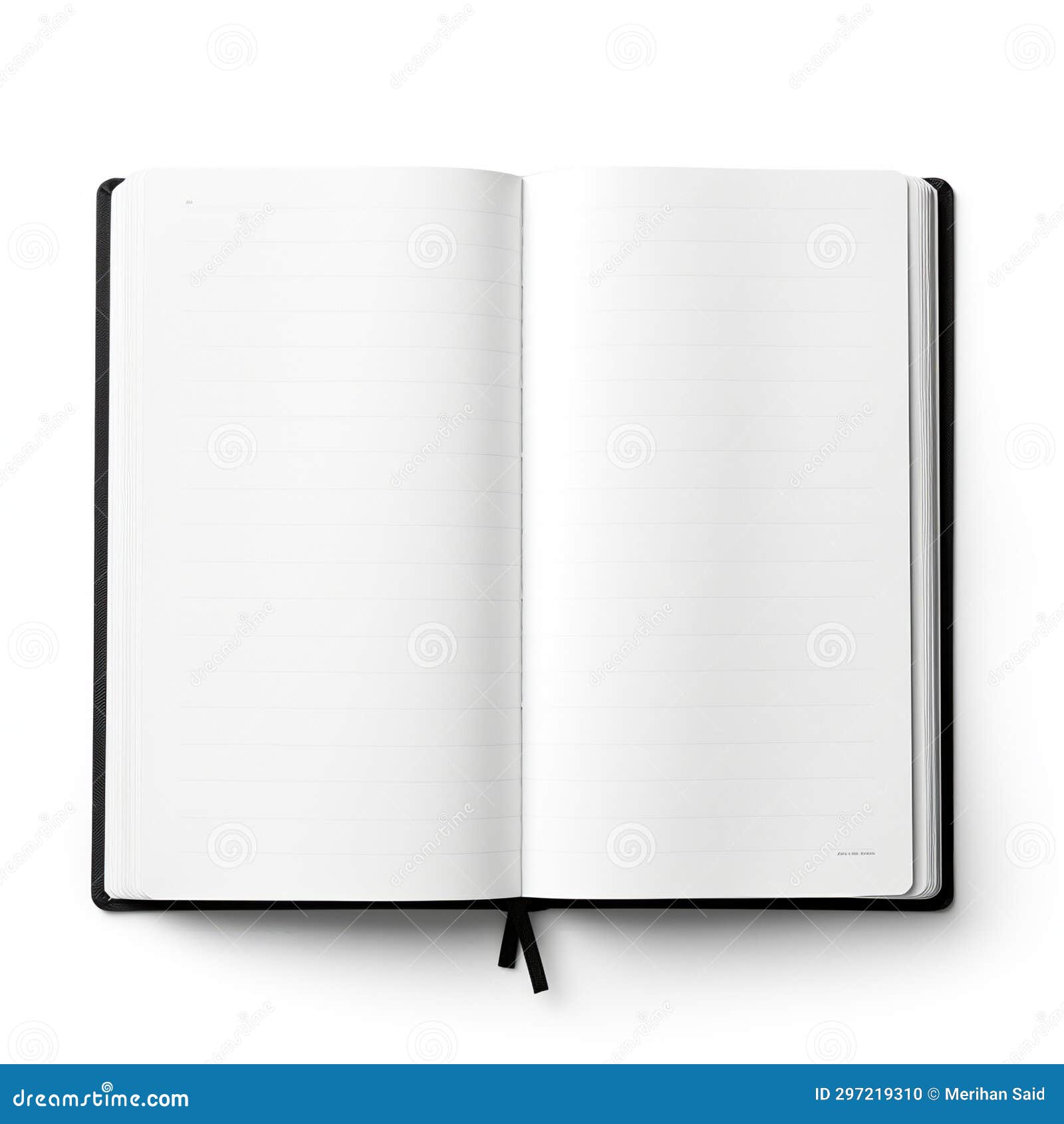 Blank Open Notebook, AI Generative Stock Photo - Image of booklet ...