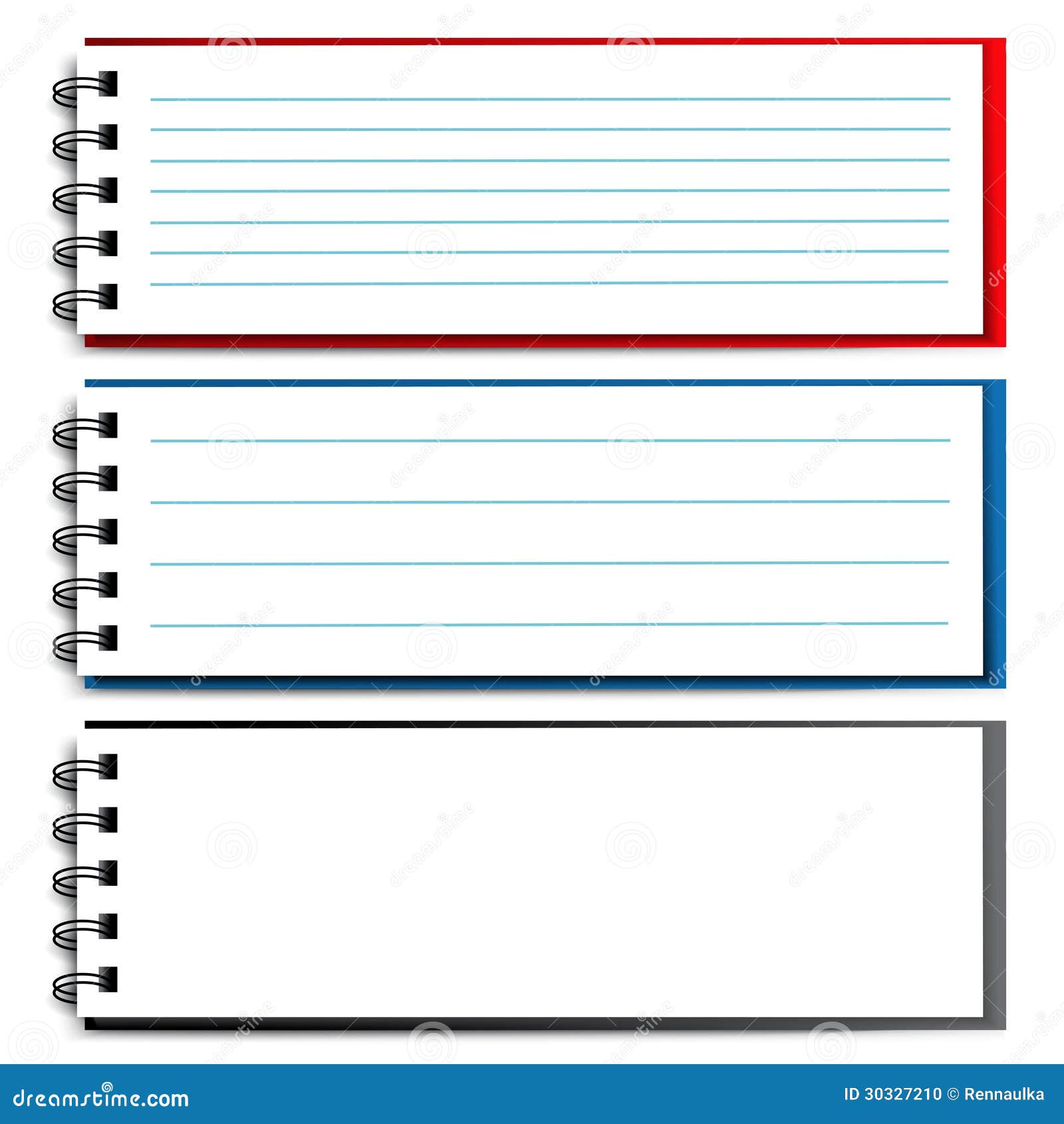 Open Notebook In Various Positions And Colors Royalty-Free Cartoon ...