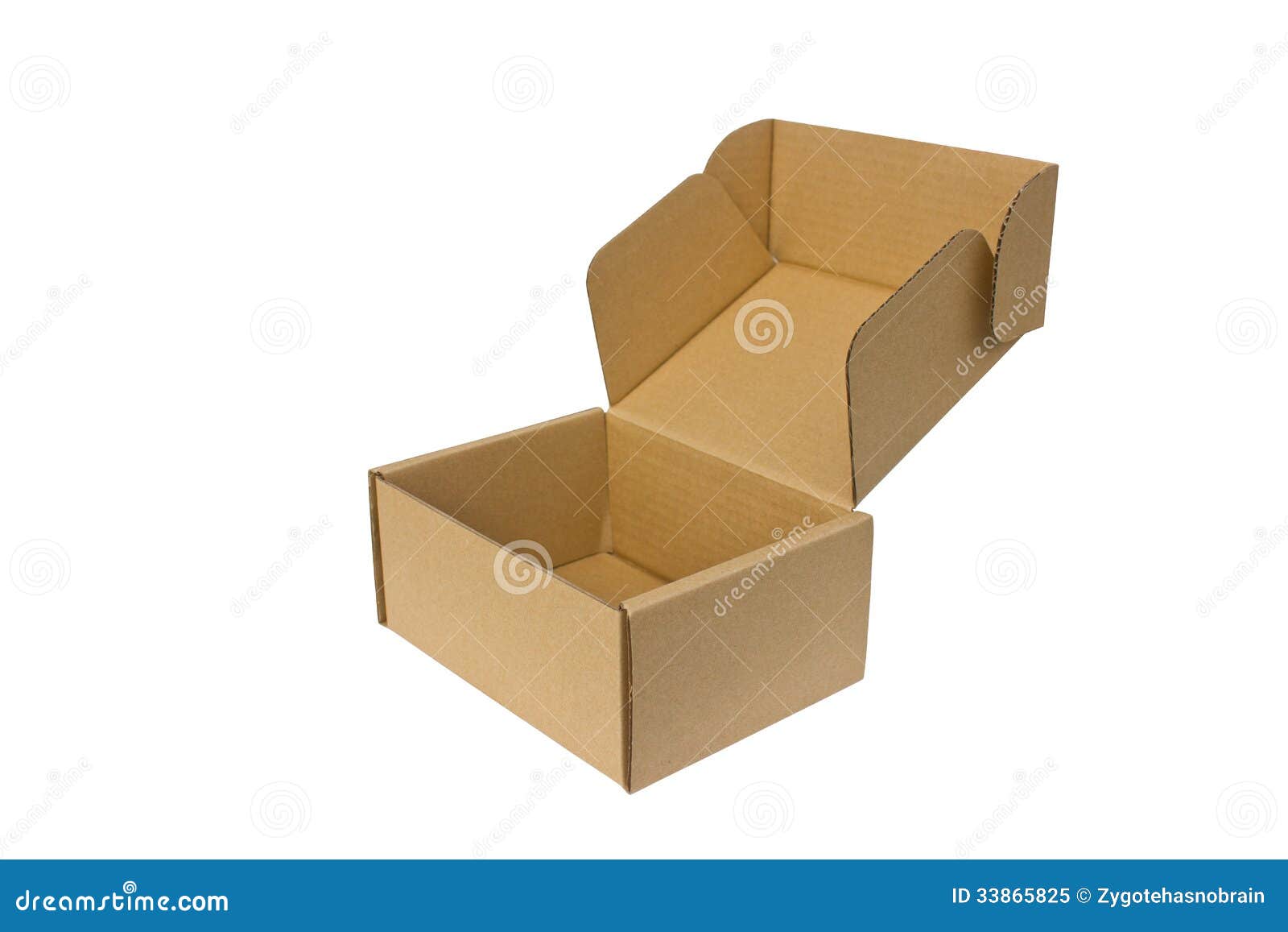 Blank Open Paper Box. stock image. Image of blank, delivery - 33865825