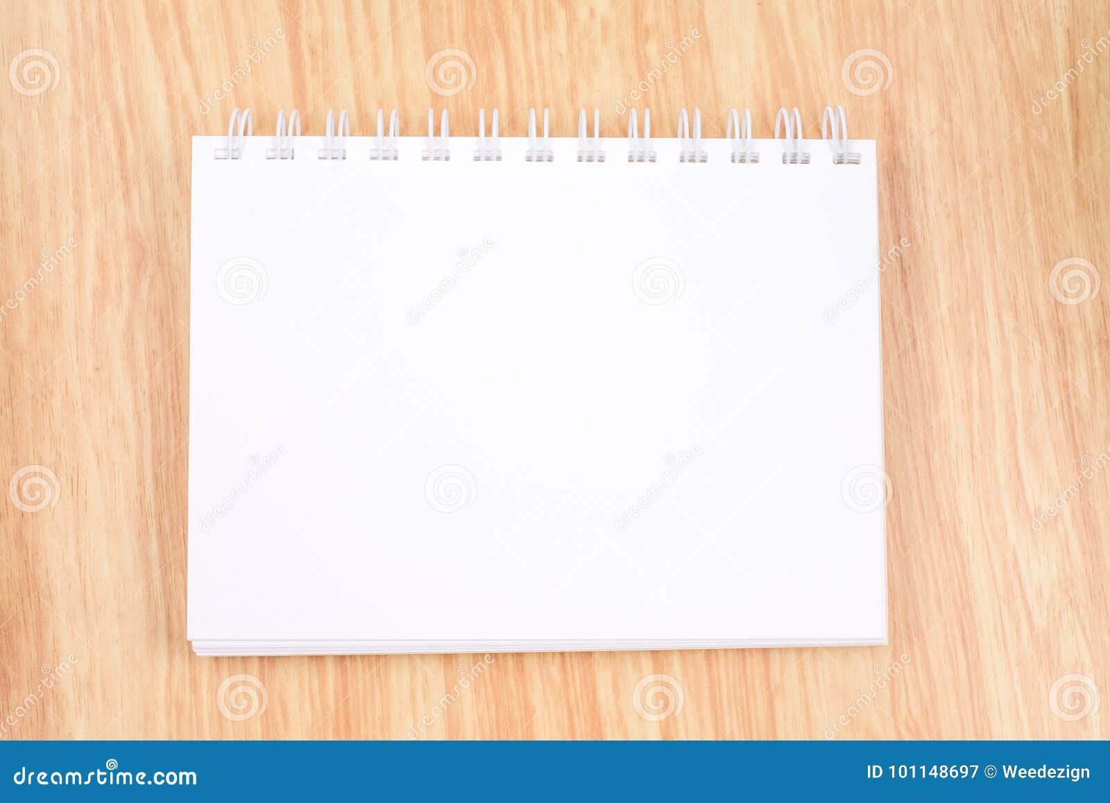 Blank Open Ring Binder Notebook on Wood Table,Business Template Stock ...