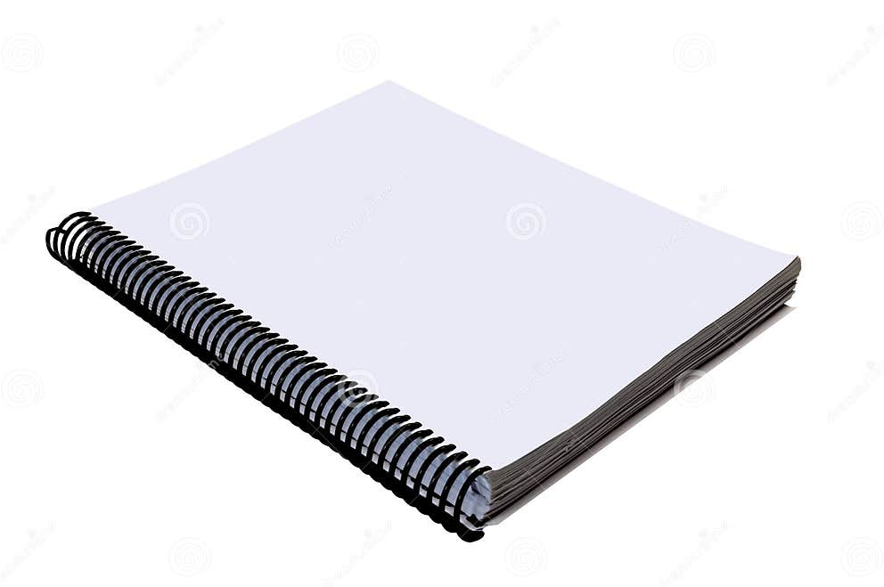 Blank Open Spiral Notebook stock image. Image of note - 20797287