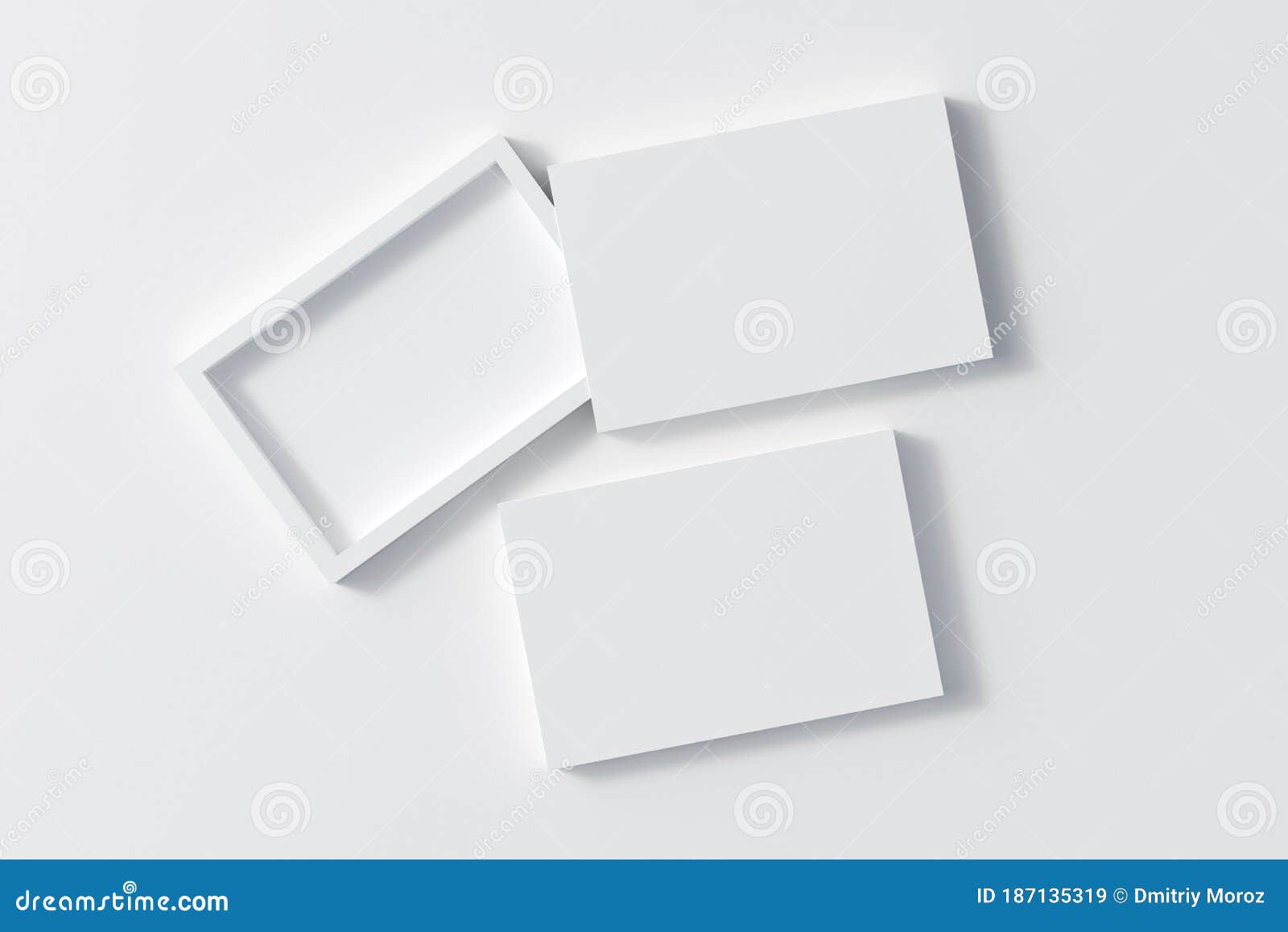 Slide Box Die Cut Mock Up Template Vector | CartoonDealer.com #124535552