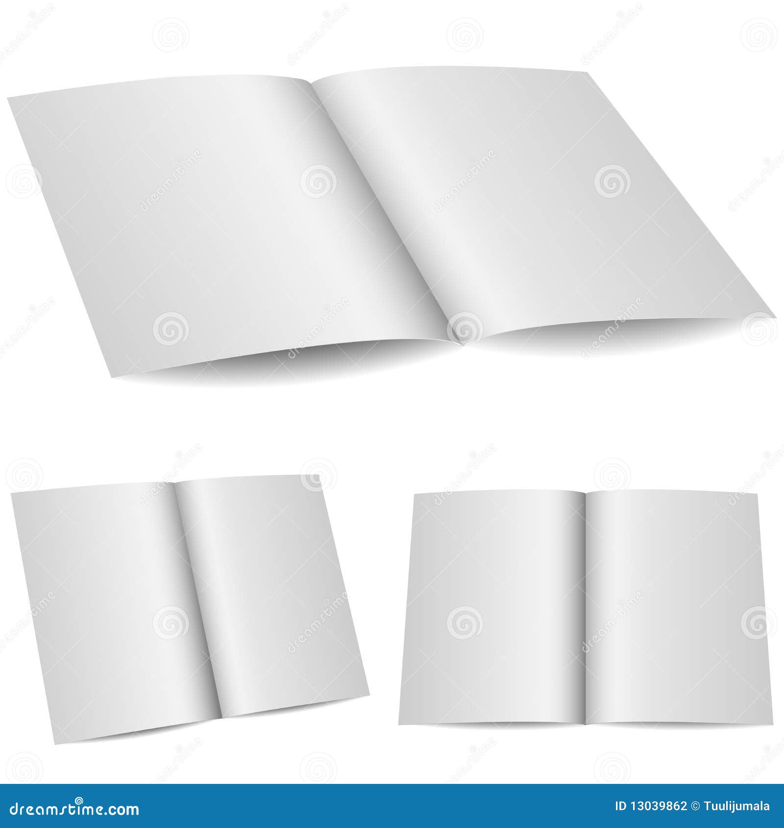 Blank opened folder stock vector. Illustration of opened - 13039862
