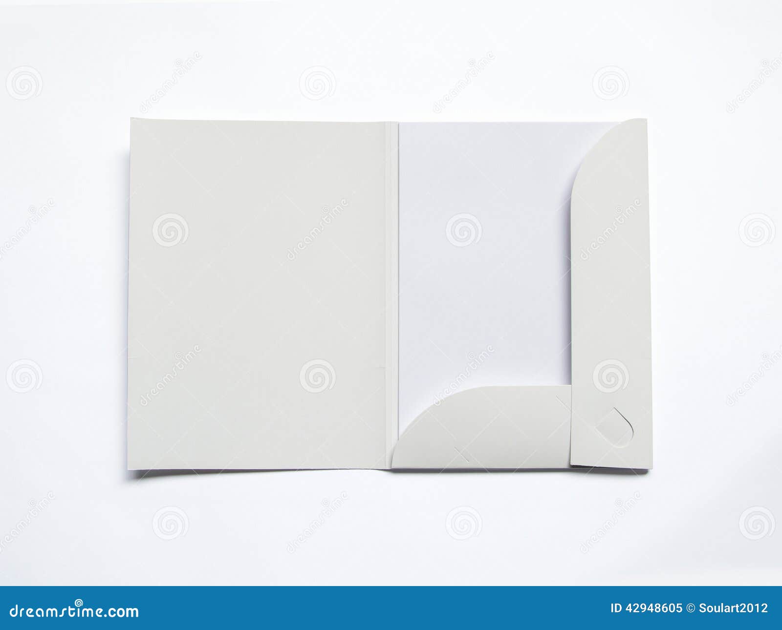 Opened Red Folder Held By Redheaded Young Professional Woman Pointing ...