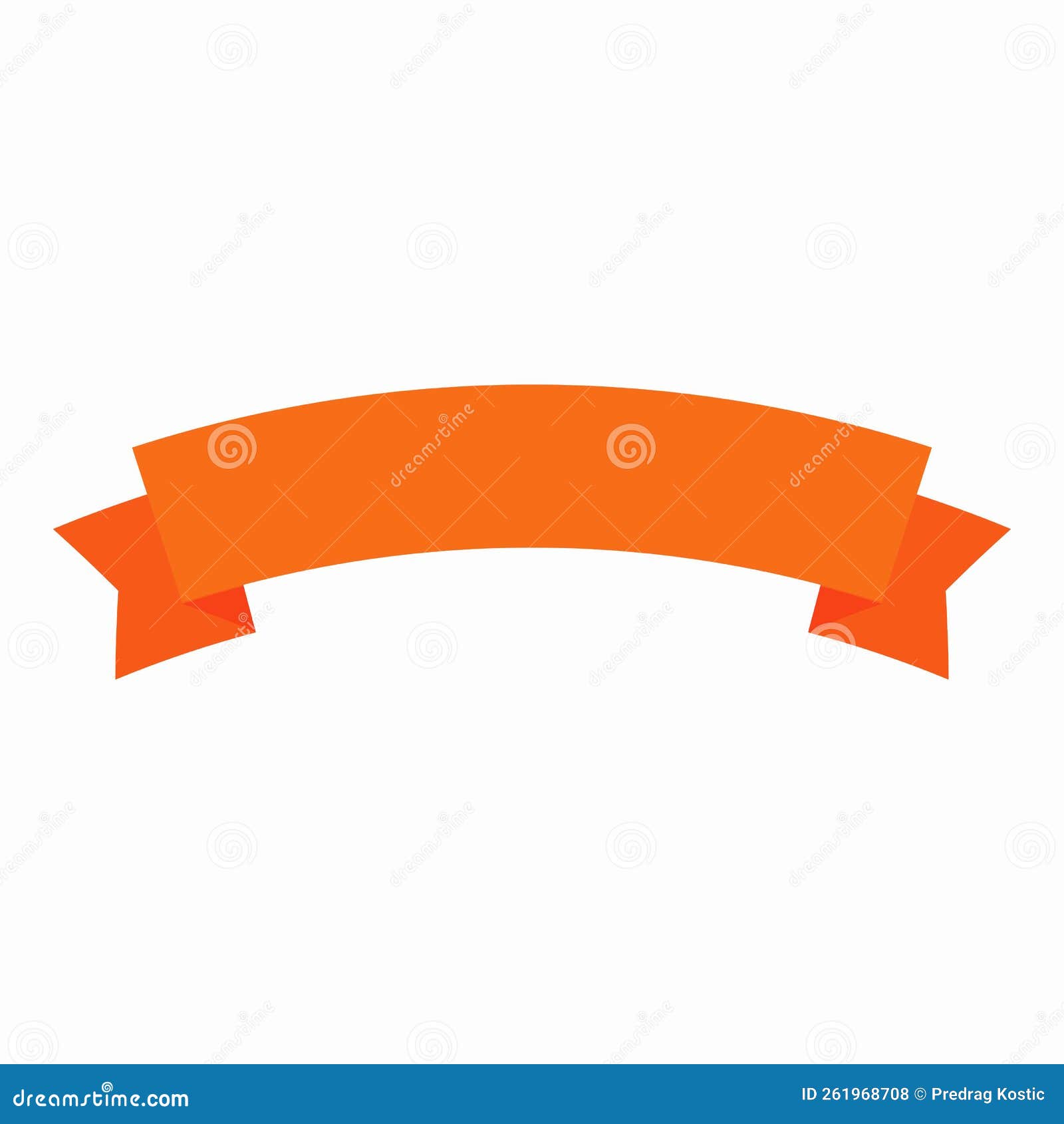 Blank orange banner stock illustration. Illustration of logo - 261968708