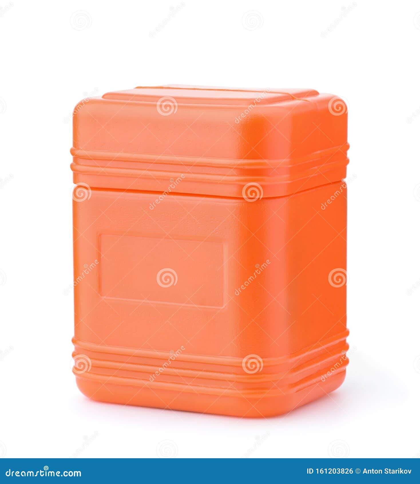 Blank Orange Plastic Container Stock Photo - Image of equipment ...