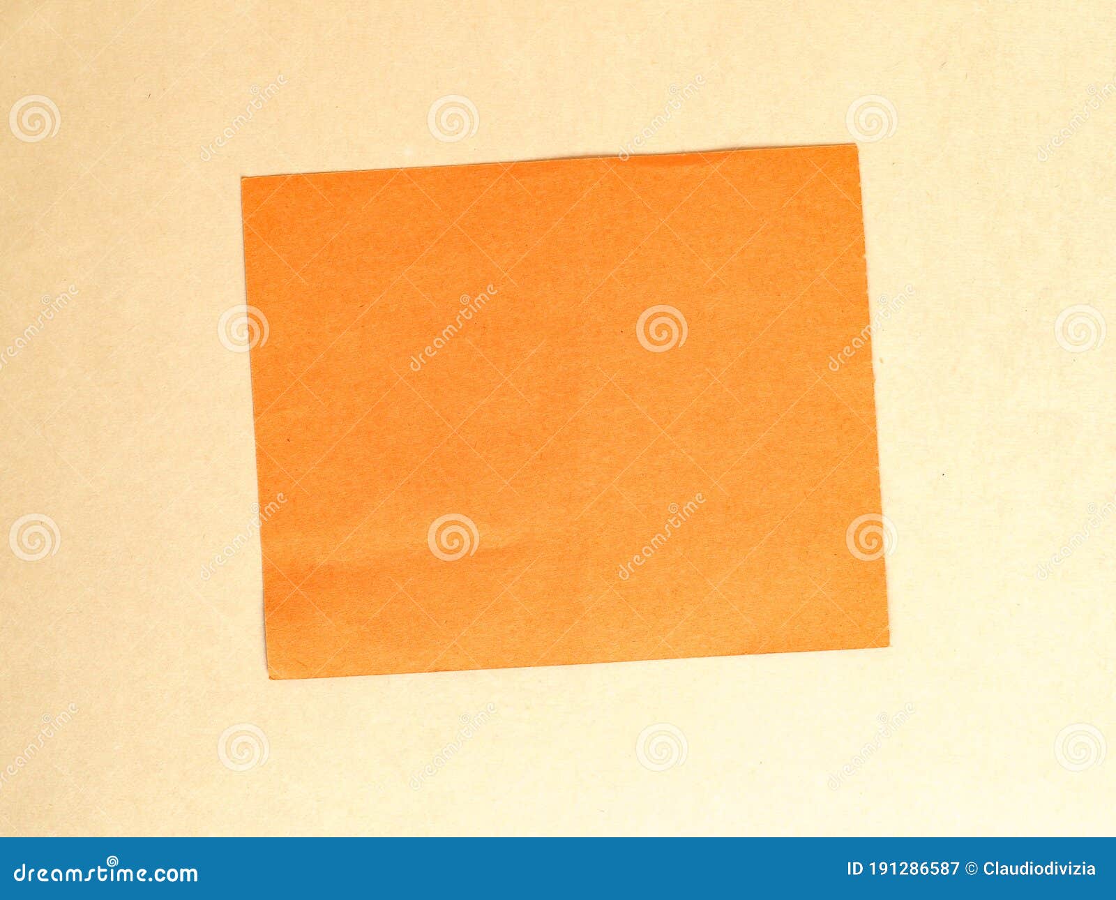 Blank orange tag label stock image. Image of stationery - 191286587