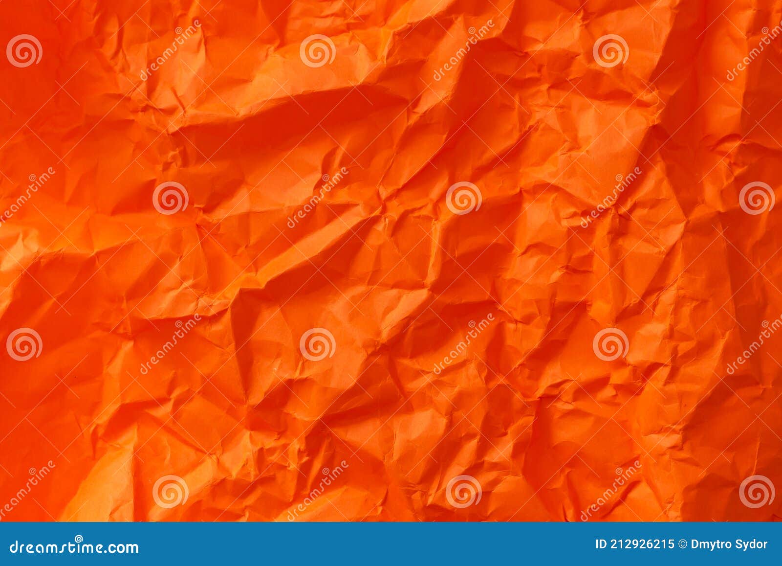 Blank Orange Wrinkled Crumpled Paper Texture Stock Image - Image of ...