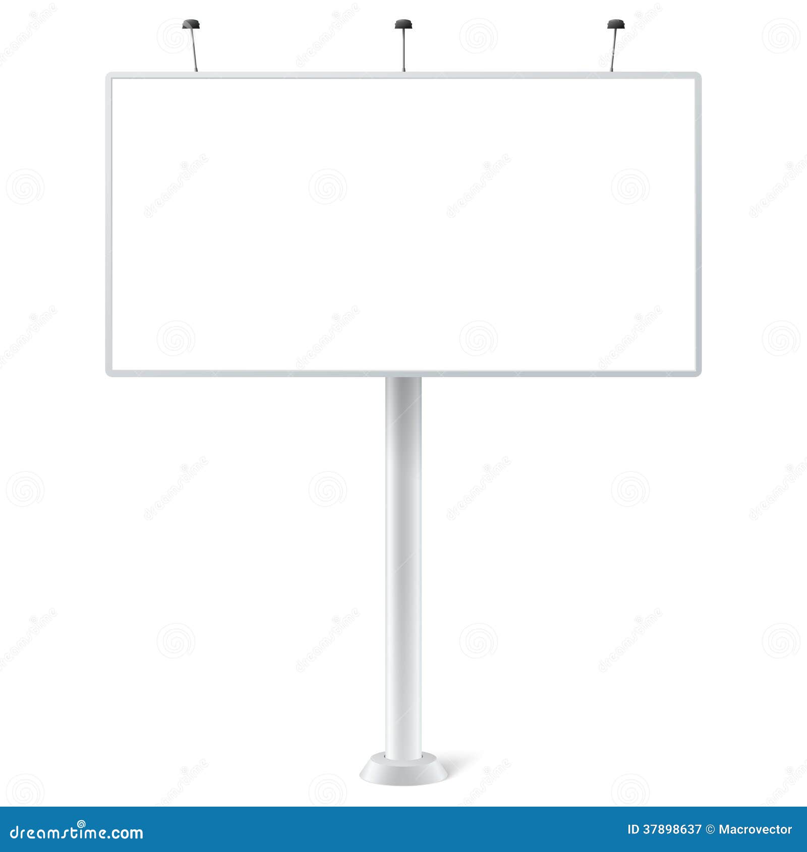 Blank, Outdoor Signage, Signboard Mockup, Sign. 3d Rendering Stock ...