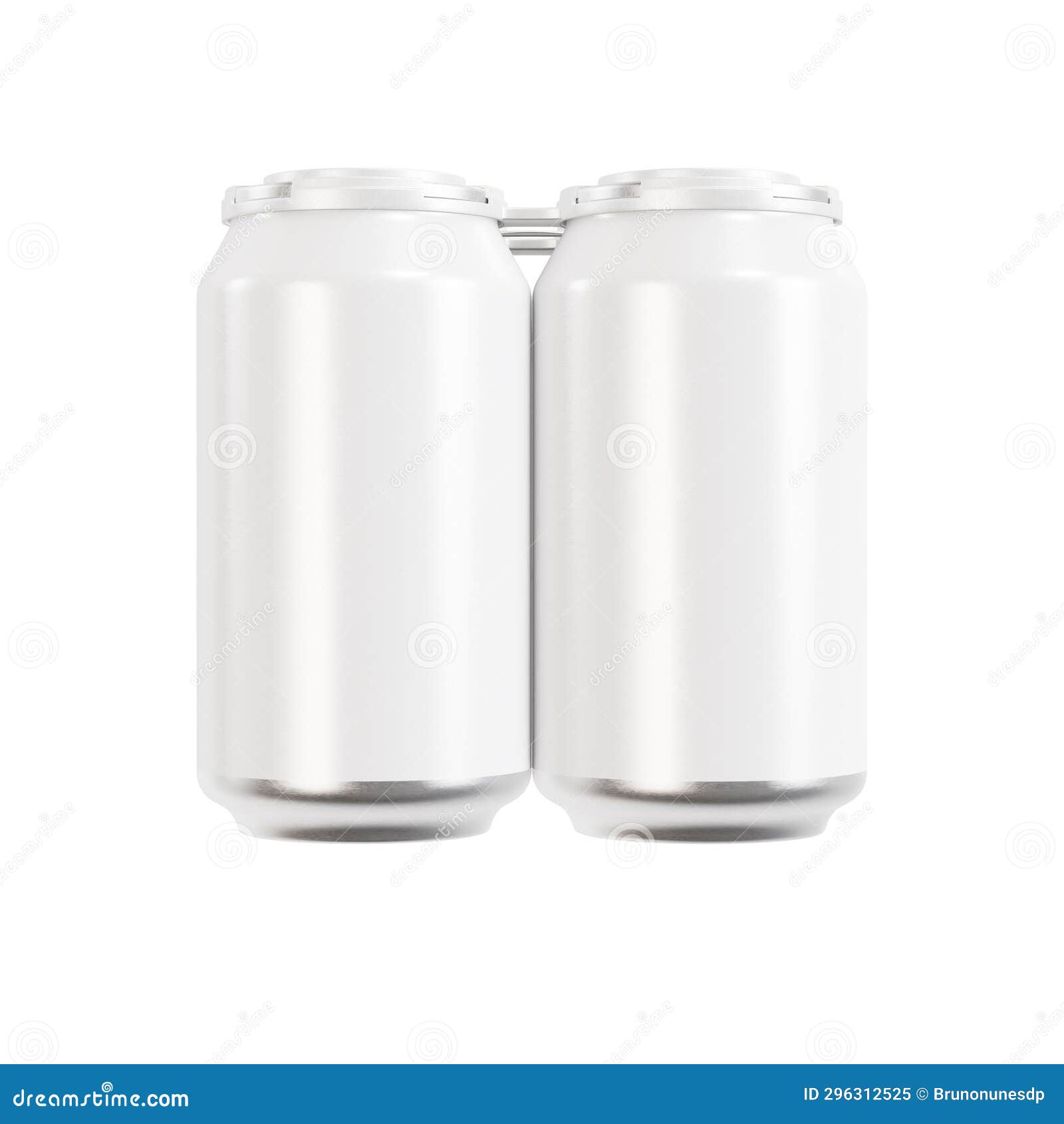 An Blank Pack Can Carrier Image on a White Background Stock ...