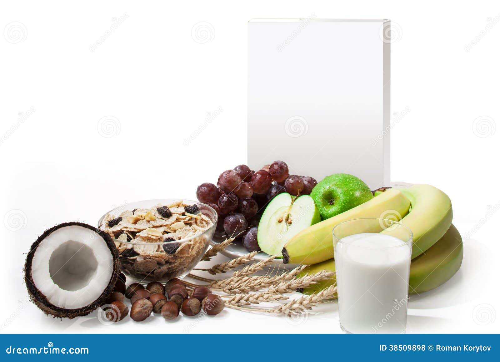 Blank Package Box with Fruit Composition Stock Photo - Image of blank ...