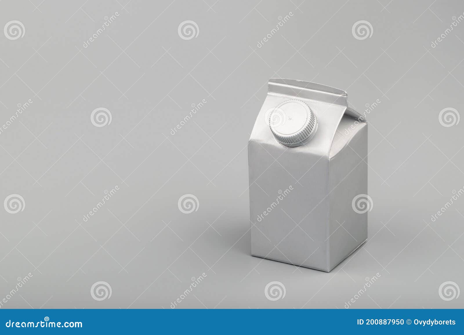 Blank Packaging Box Package Isolated on White Background. Photography ...