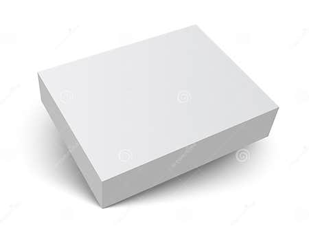 Blank Packaging Box with Shadow Stock Vector - Illustration of shadow ...