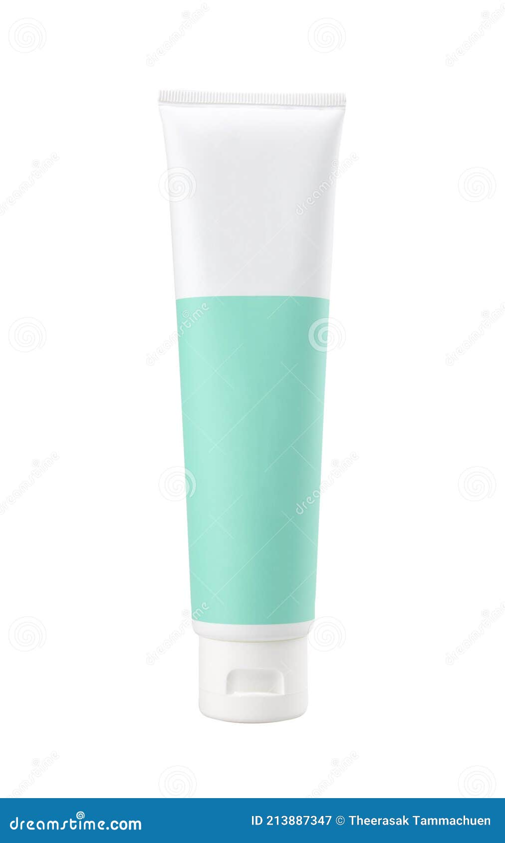 Blank Packaging Plastic Toothpaste Tube Isolated on White Background ...