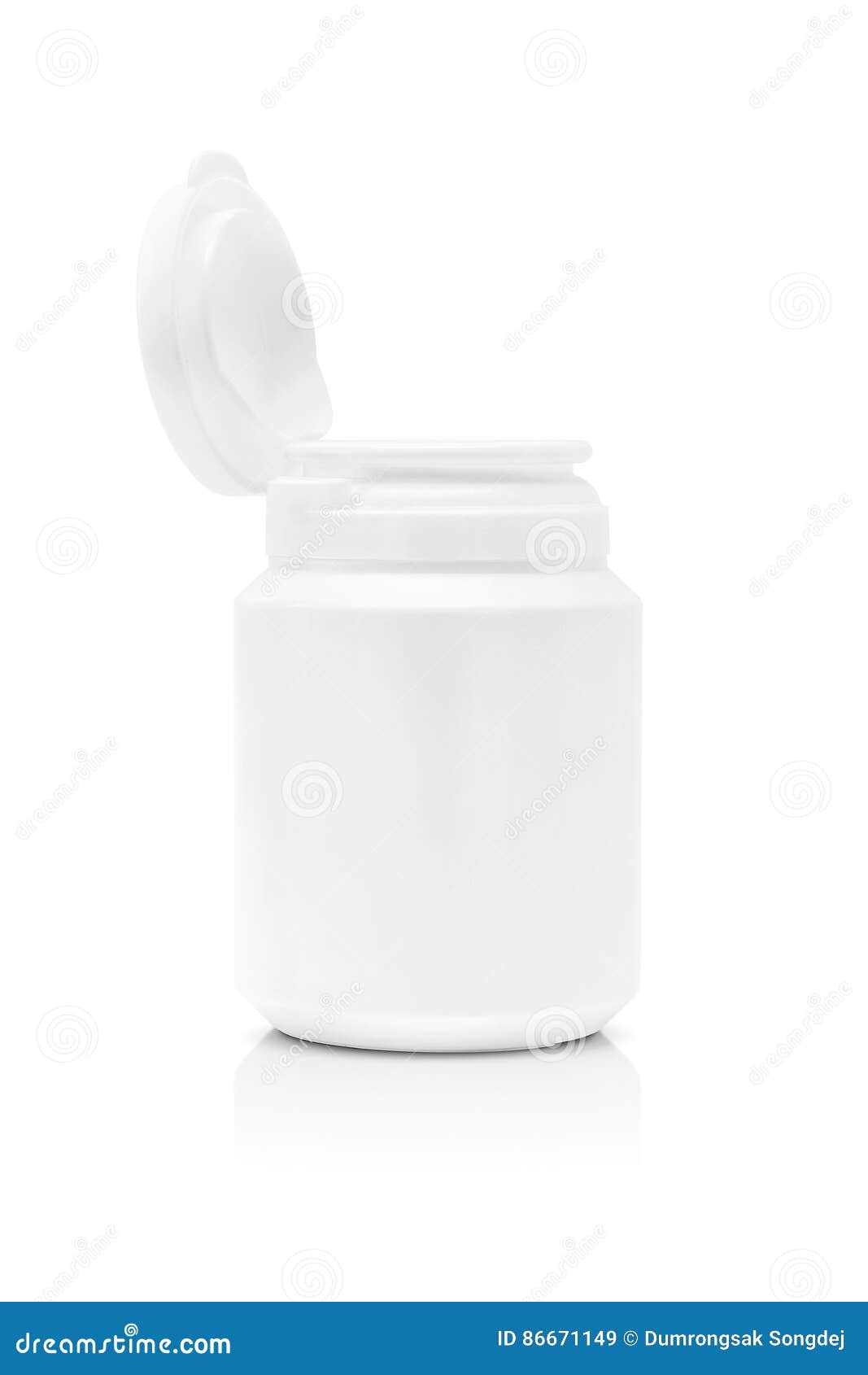 Blank Packaging Supplement Product Bottle Isolated on White Stock Image ...