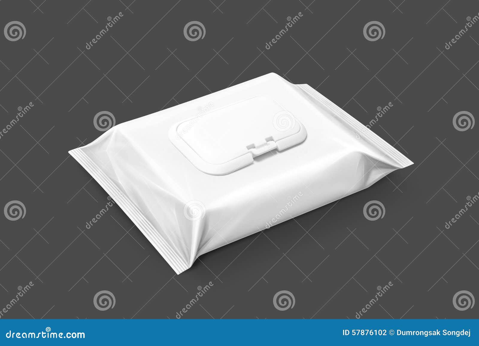 Blank Wet Wipes Bag Packaging. Hygiene, Cleanliness, Disinfectant ...