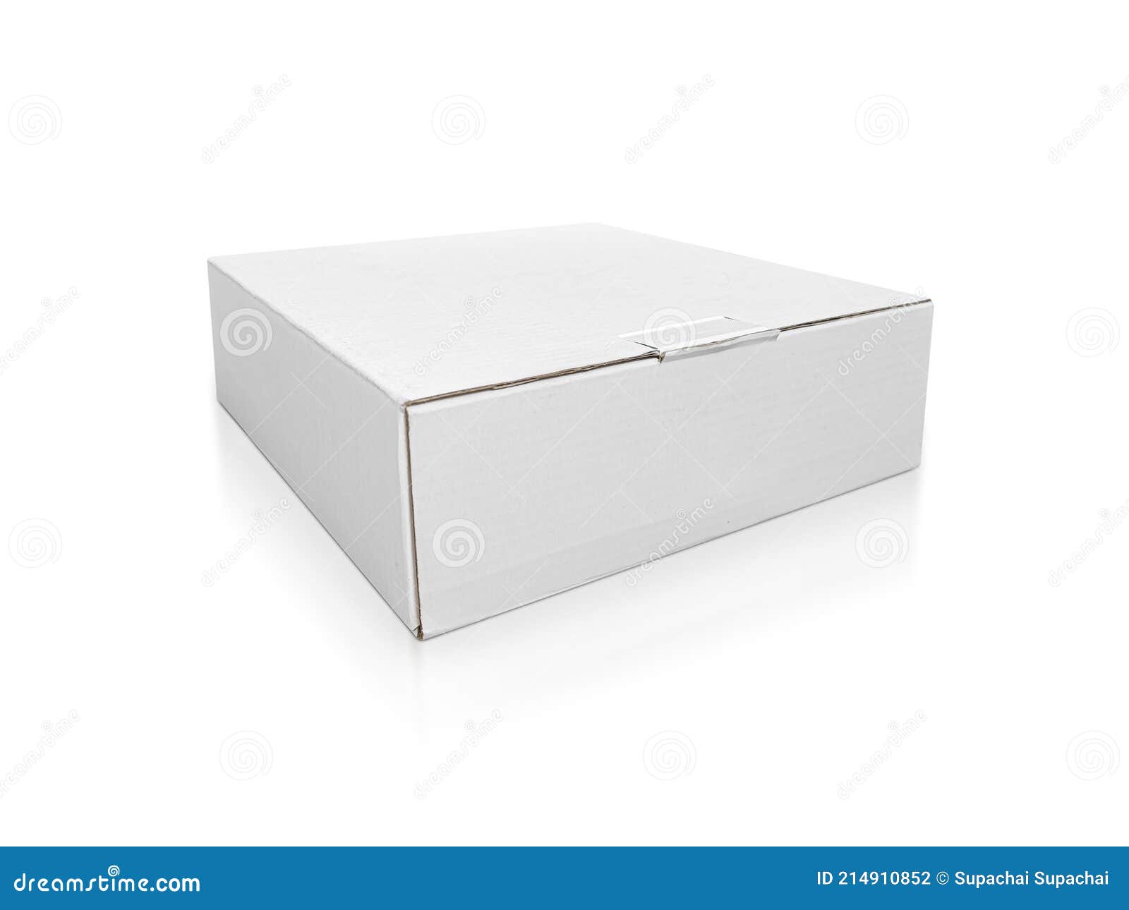 Blank Packaging White Cardboard Box Isolated On White Background Ready ...