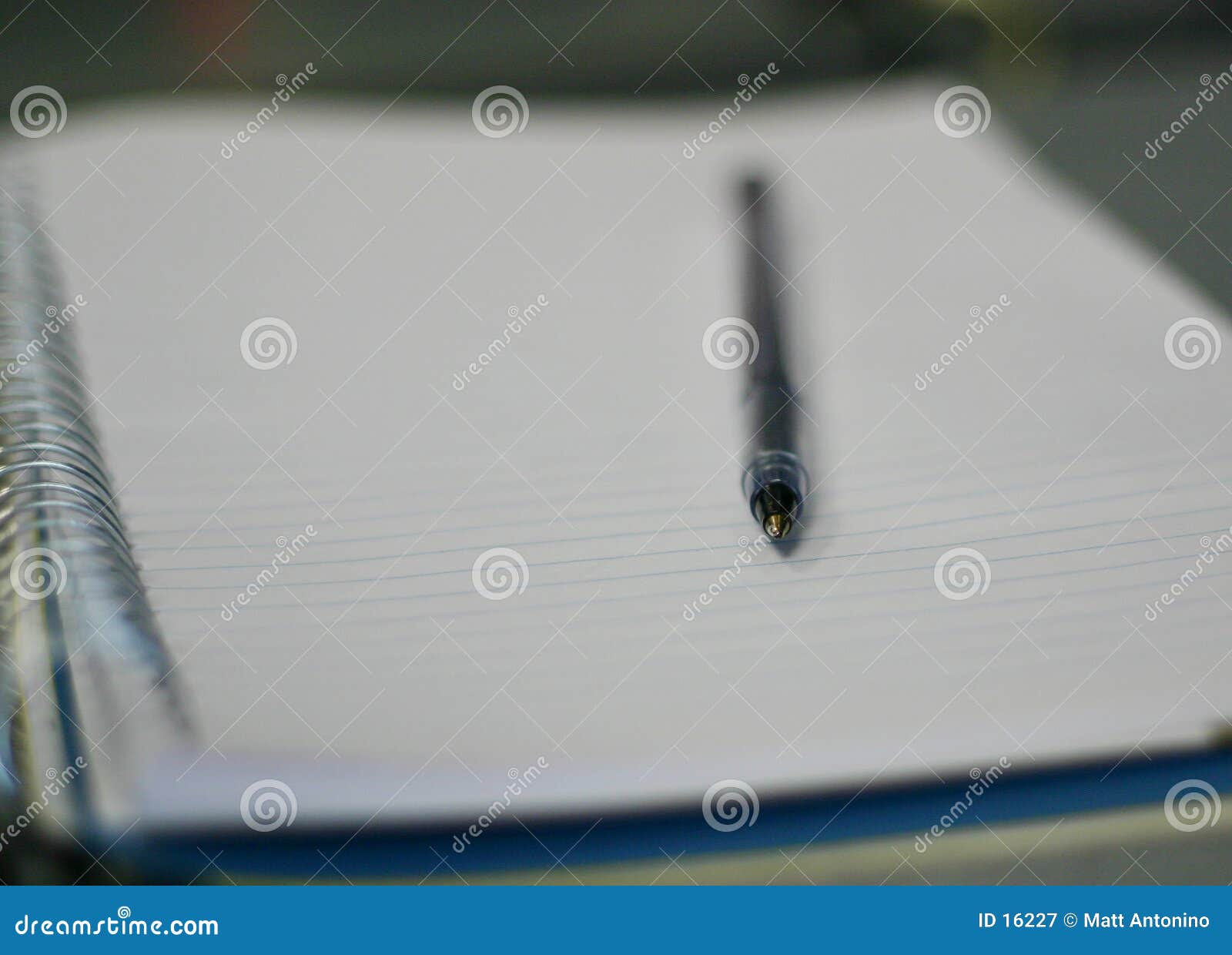 Blank pad stock image. Image of empty, notebook, ballpoint - 16227