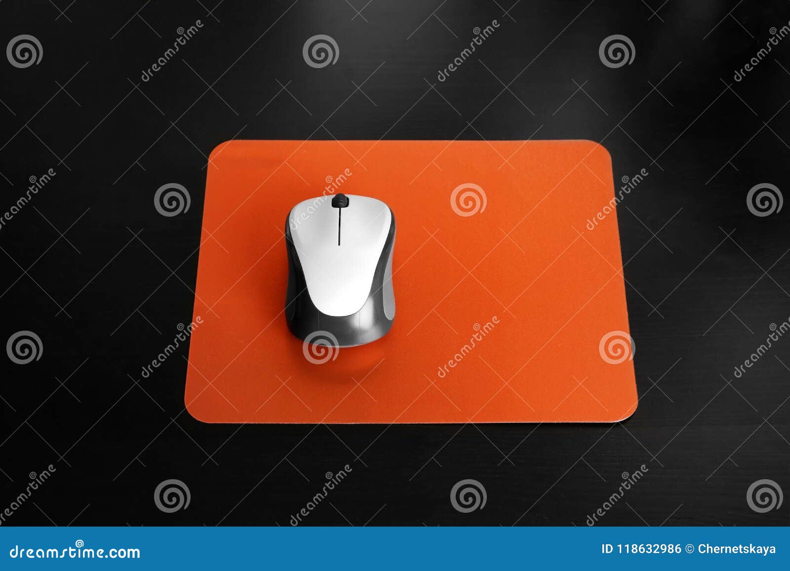 Blank Pad and Wireless Computer Mouse Stock Photo - Image of mousepad ...
