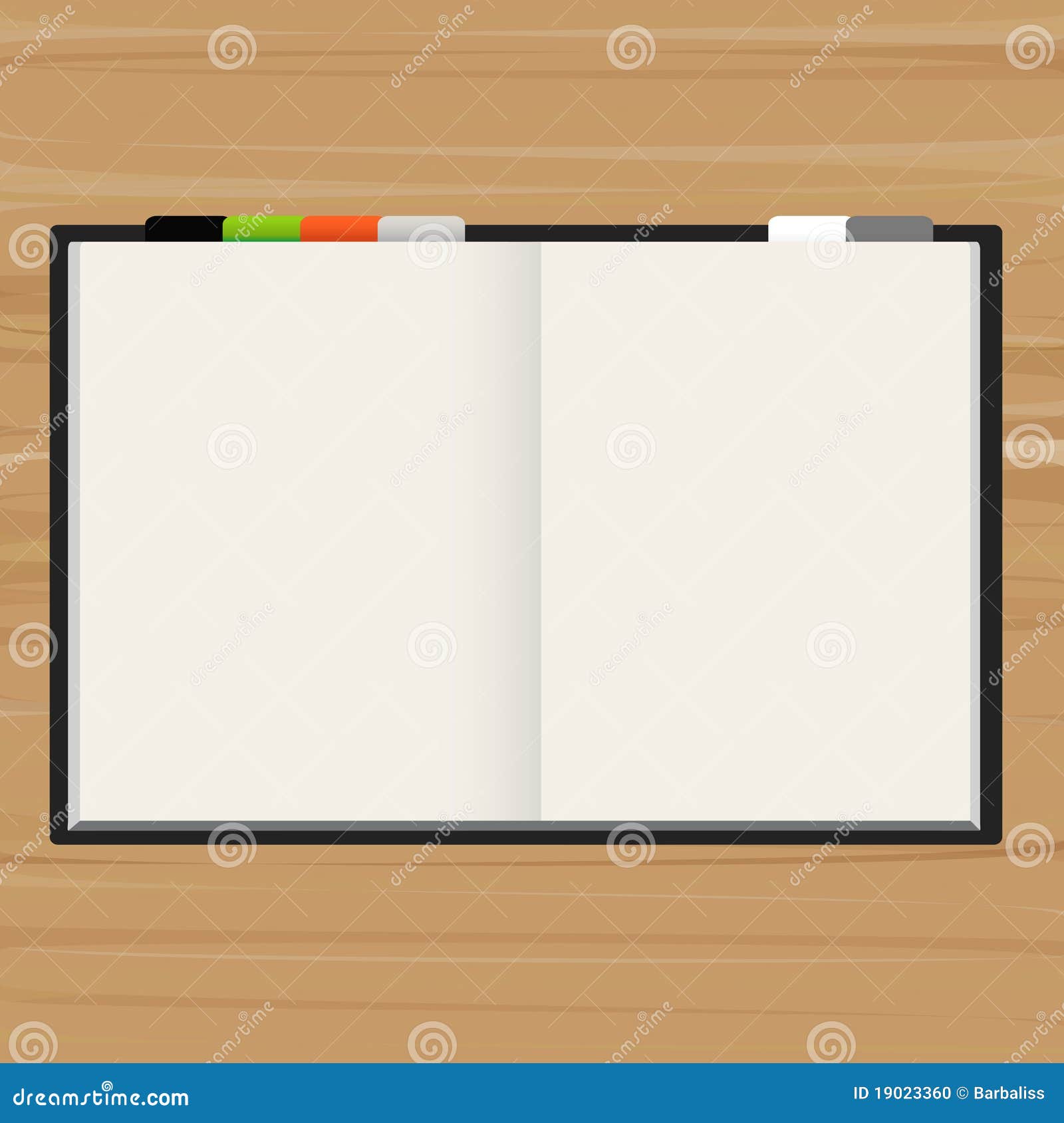 Blank Page stock vector. Illustration of black, textbook - 19023360