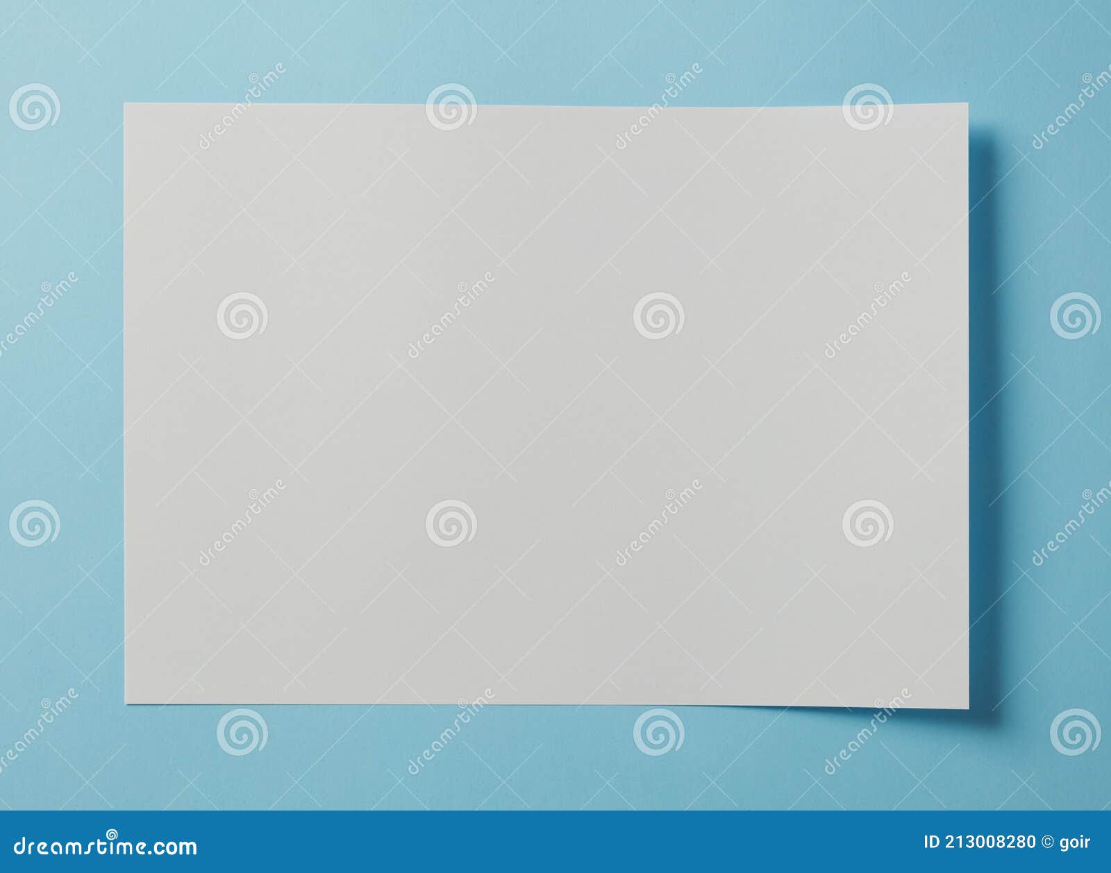 Blank A4 page stock photo. Image of empty, shadow, three - 213008280