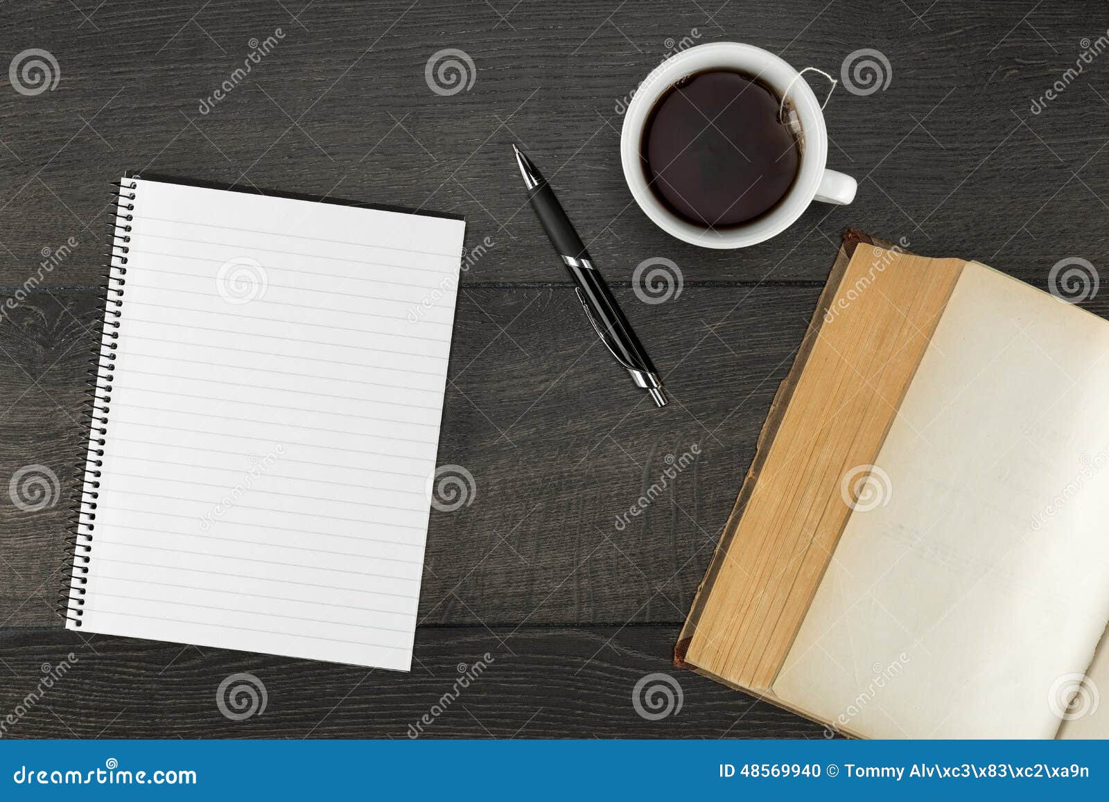 Blank page in the notebook stock photo. Image of blank - 48569940