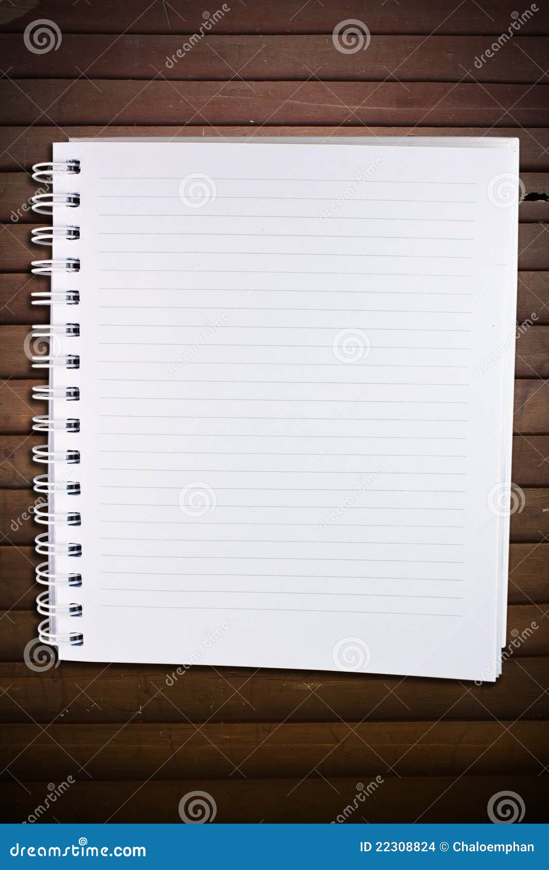 Blank Page with Row on Grunge Wood Stock Photo - Image of education ...