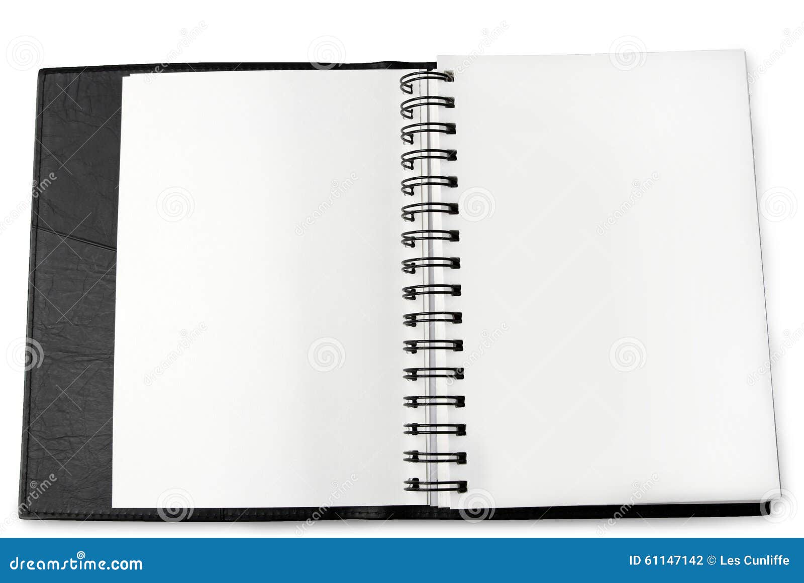 Blank pages stock photo. Image of isolated, studio, notebook - 61147142